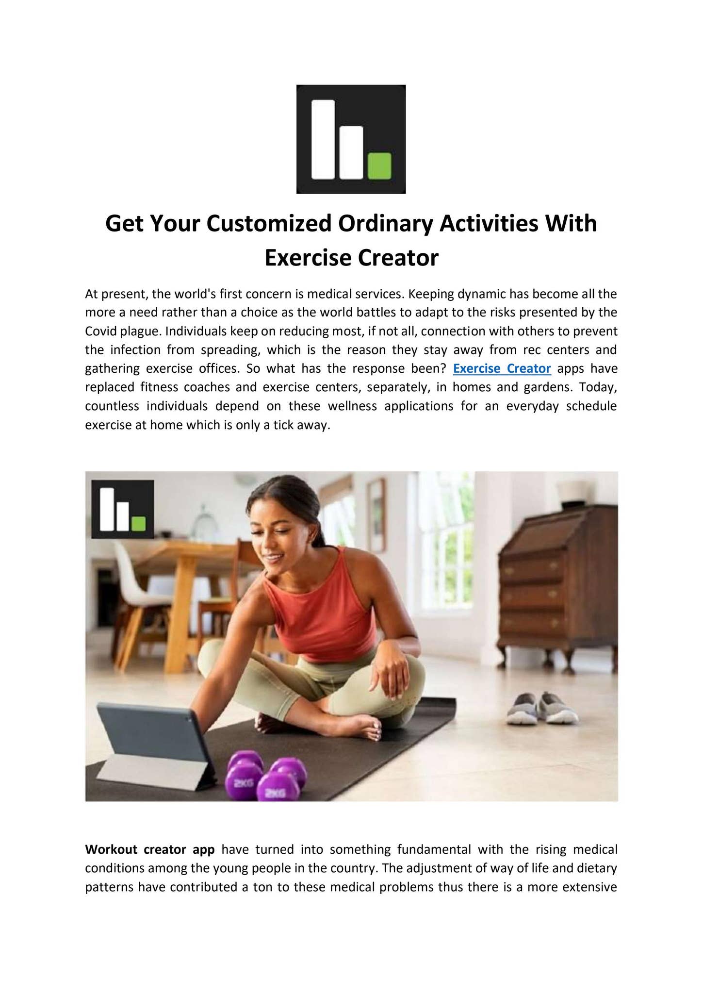 Get Your Customized Ordinary Activities With Exercise Creator by Fit-Q ...