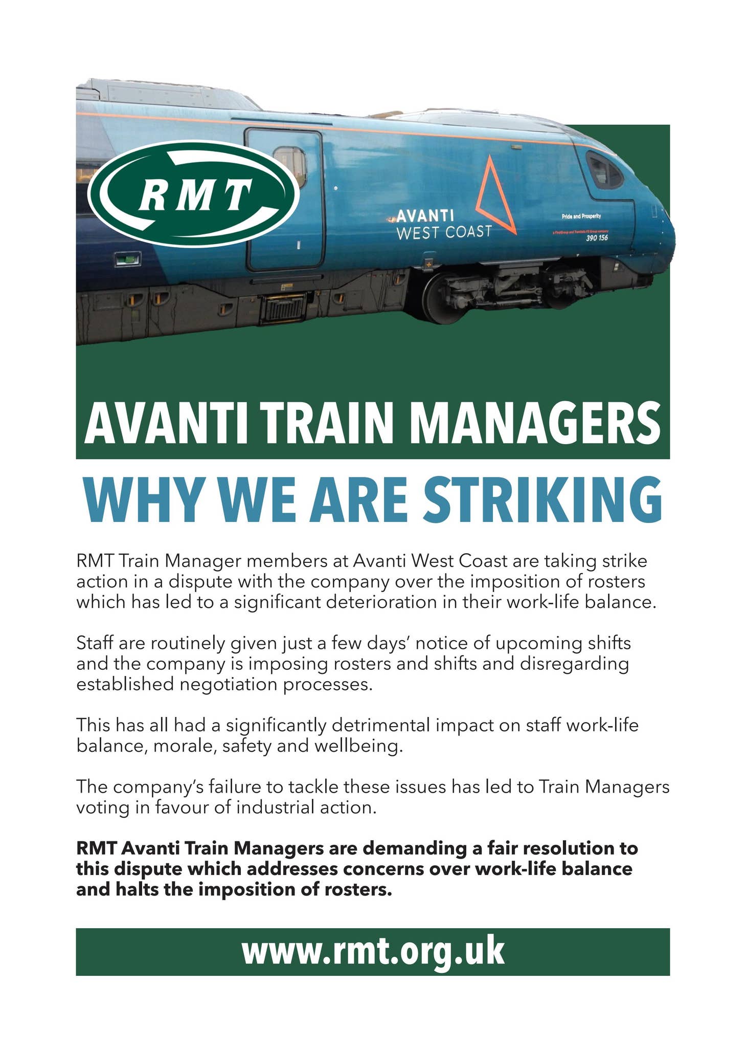 Avanti Train Managers - Why We Are Striking by RMT Union - Issuu