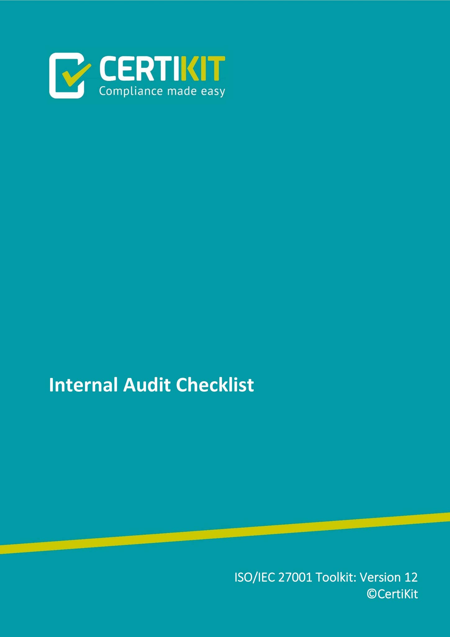 ISMS-FORM-09-4 Internal Audit Checklist by CertiKit Limited - Issuu