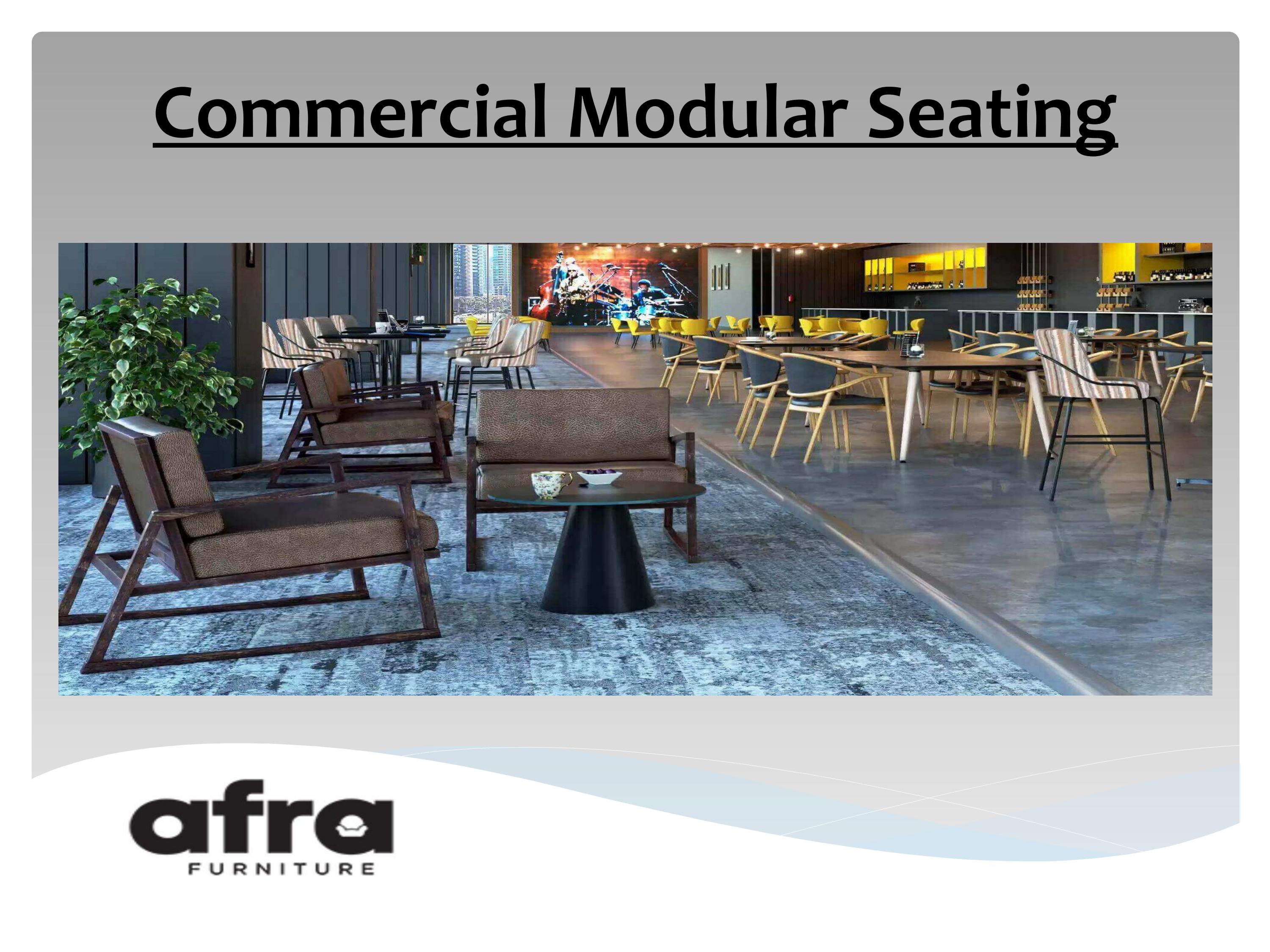 Commercial Modular Seating by afrafurniture01 - Issuu