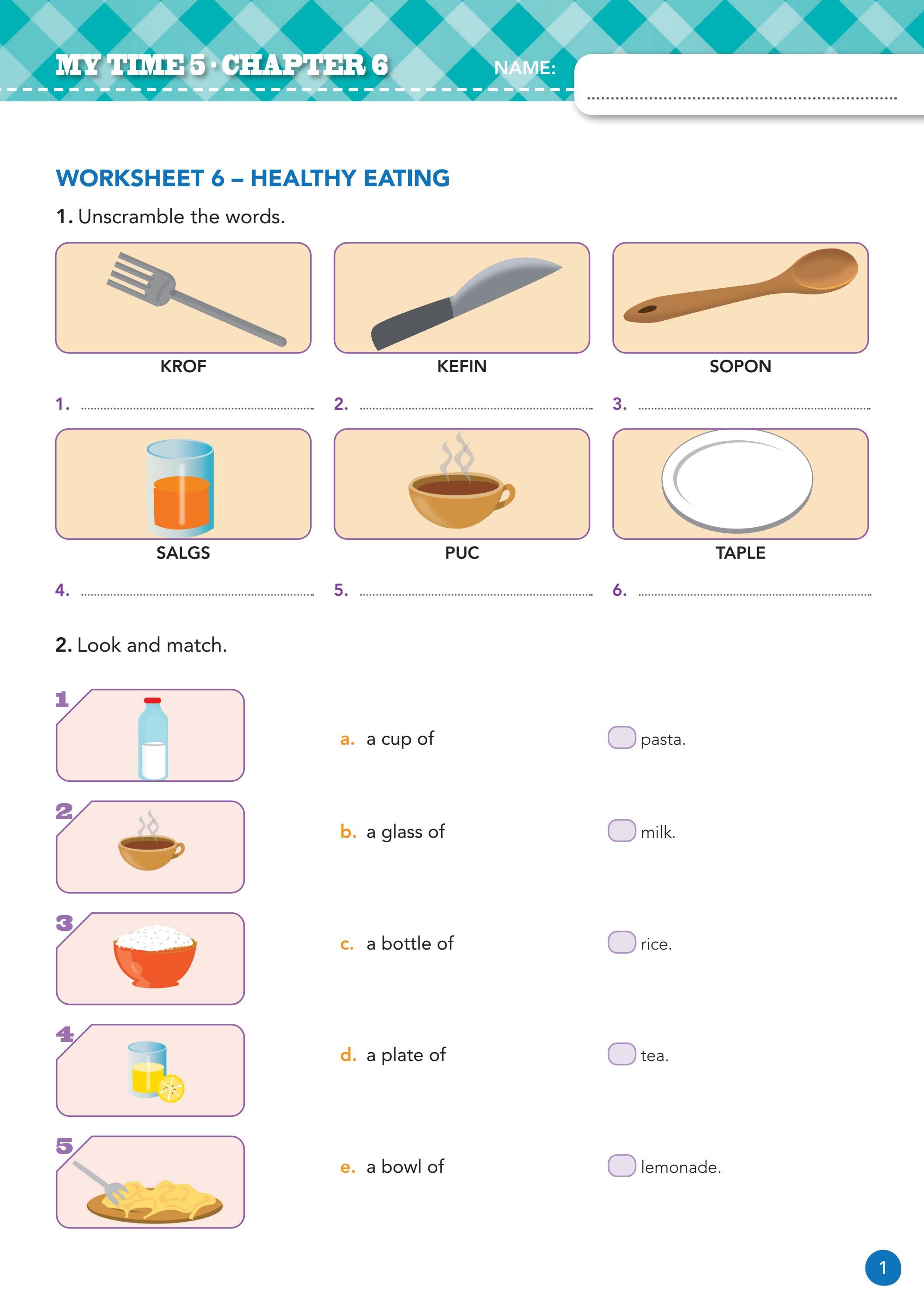 Worksheet 6 - My Time 5 by Editorial ACES - Issuu