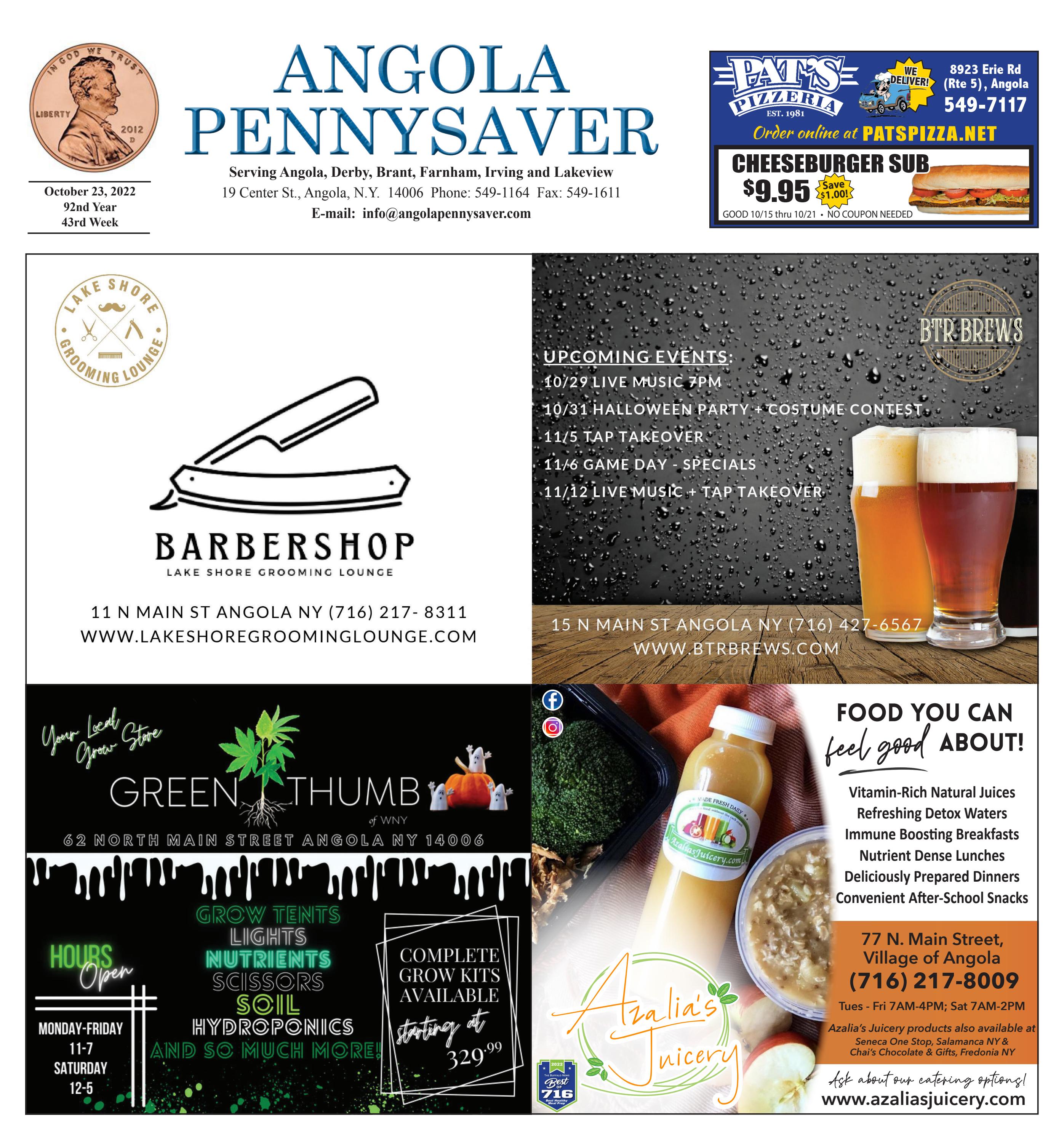 10/23/22 Angola Pennysaver by Angola Pennysaver - Issuu