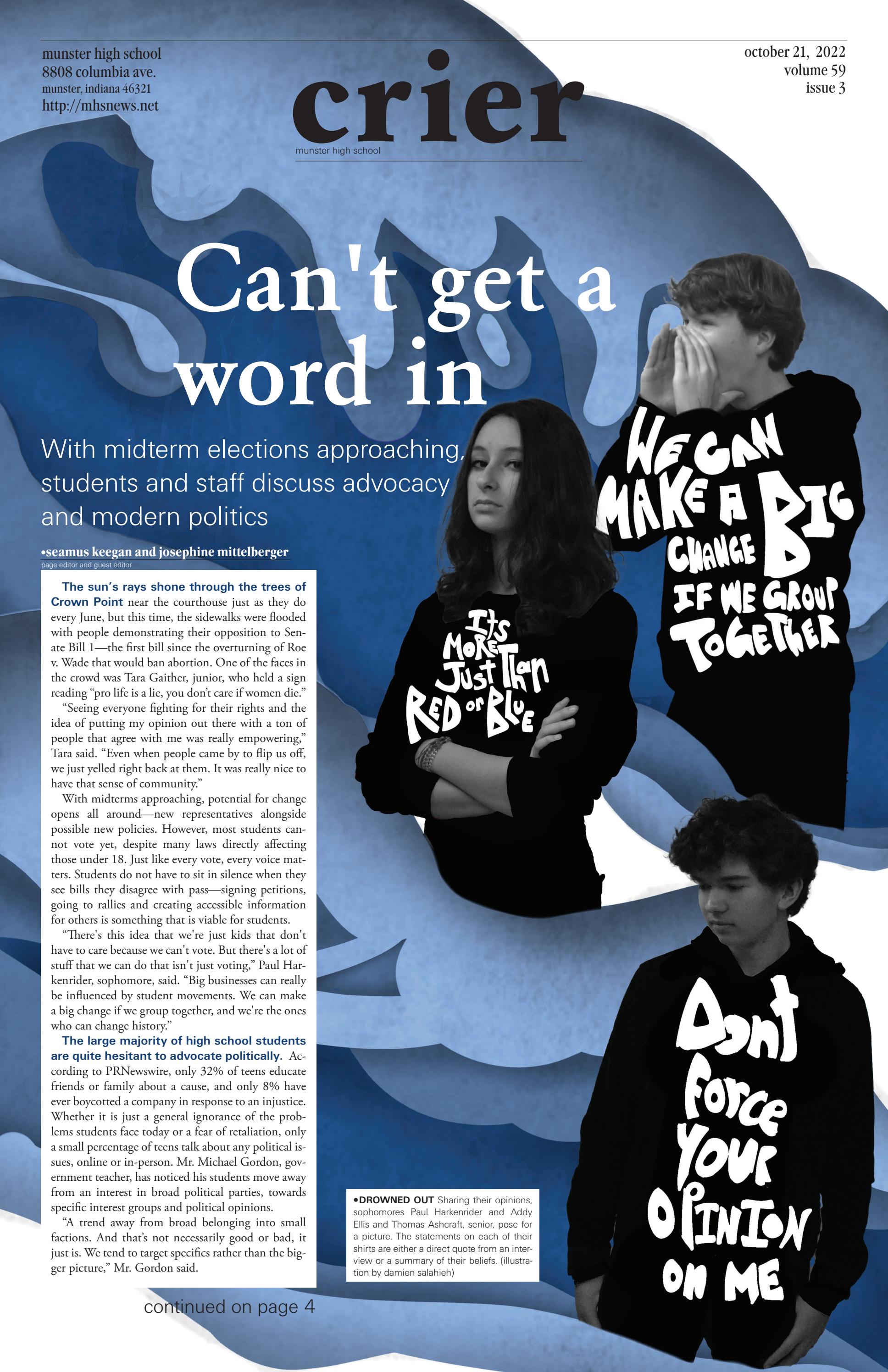 MHS Crier | Issue 3 | 10.21.22 by Munster High School Crier - Issuu