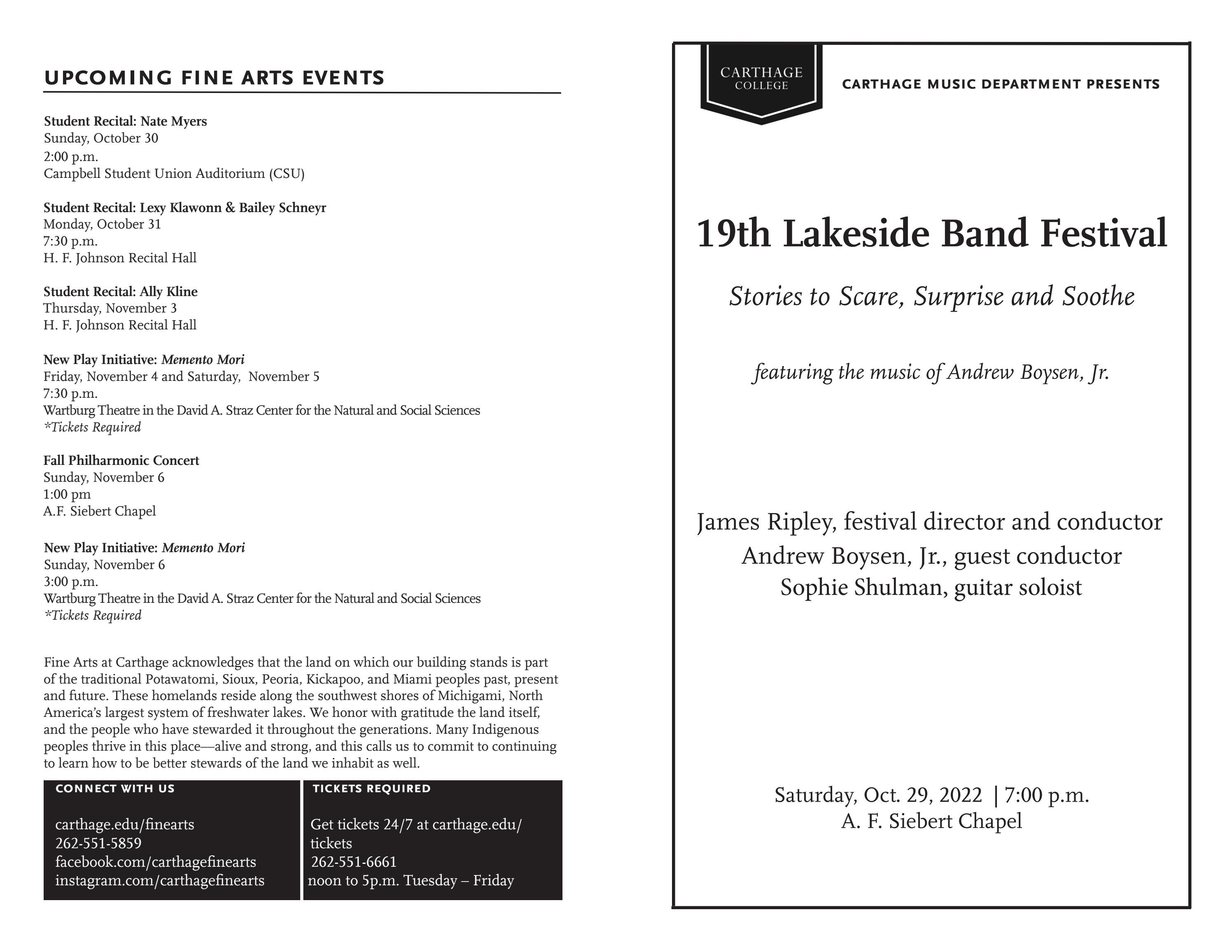 Lakeside Band Festival by Carthage College - Issuu
