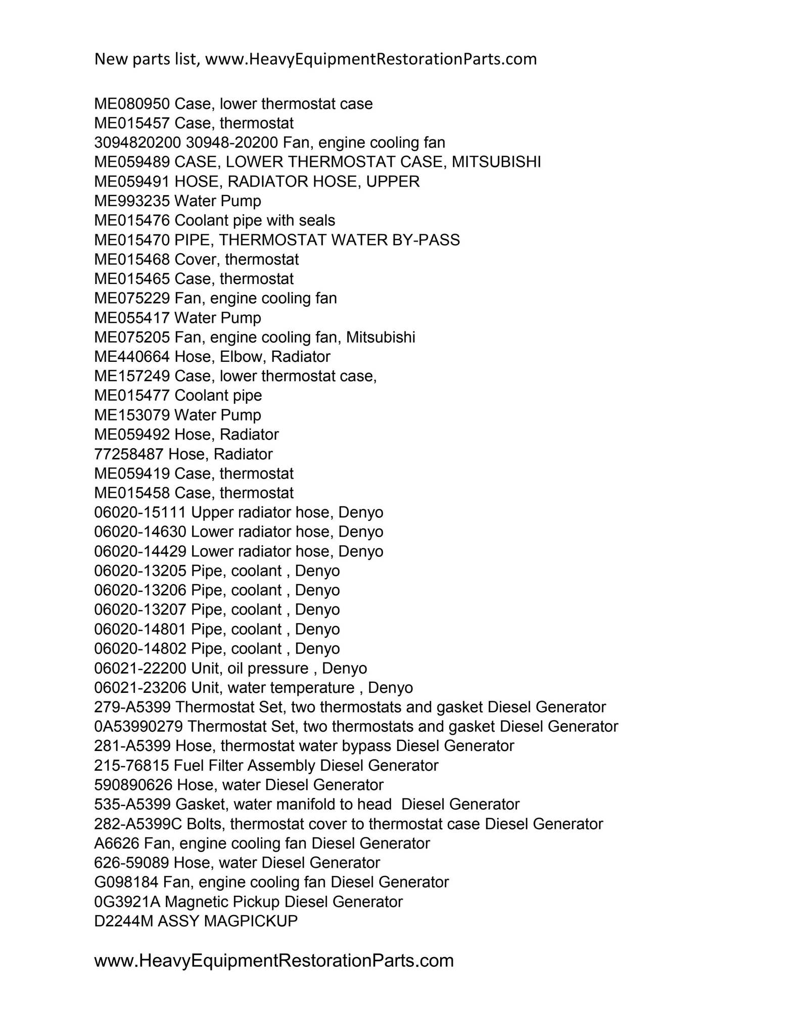 New parts list Oct 2022 by engineparts2 - Issuu