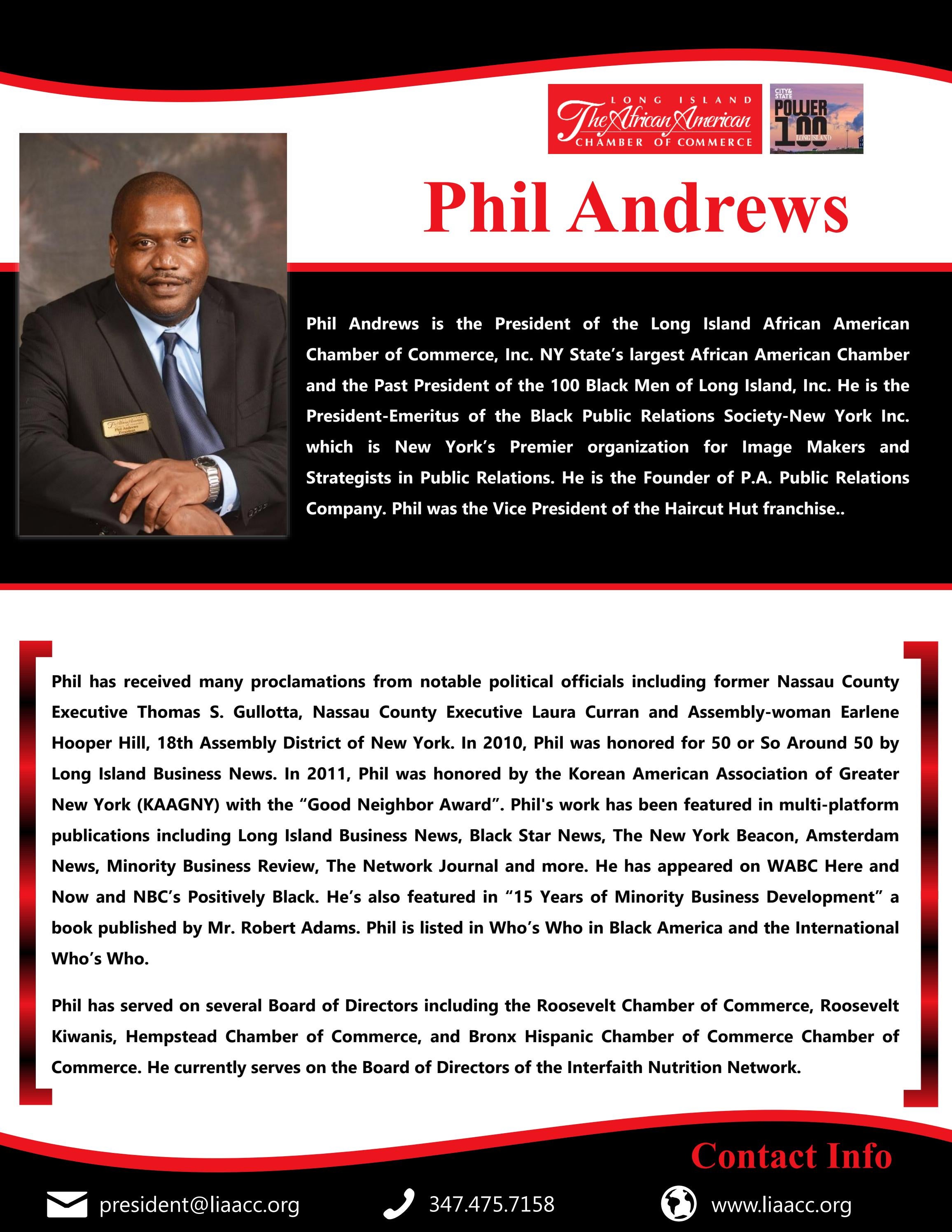 Long Island African American Chamber of Commerce, Inc. Press Kit by ...