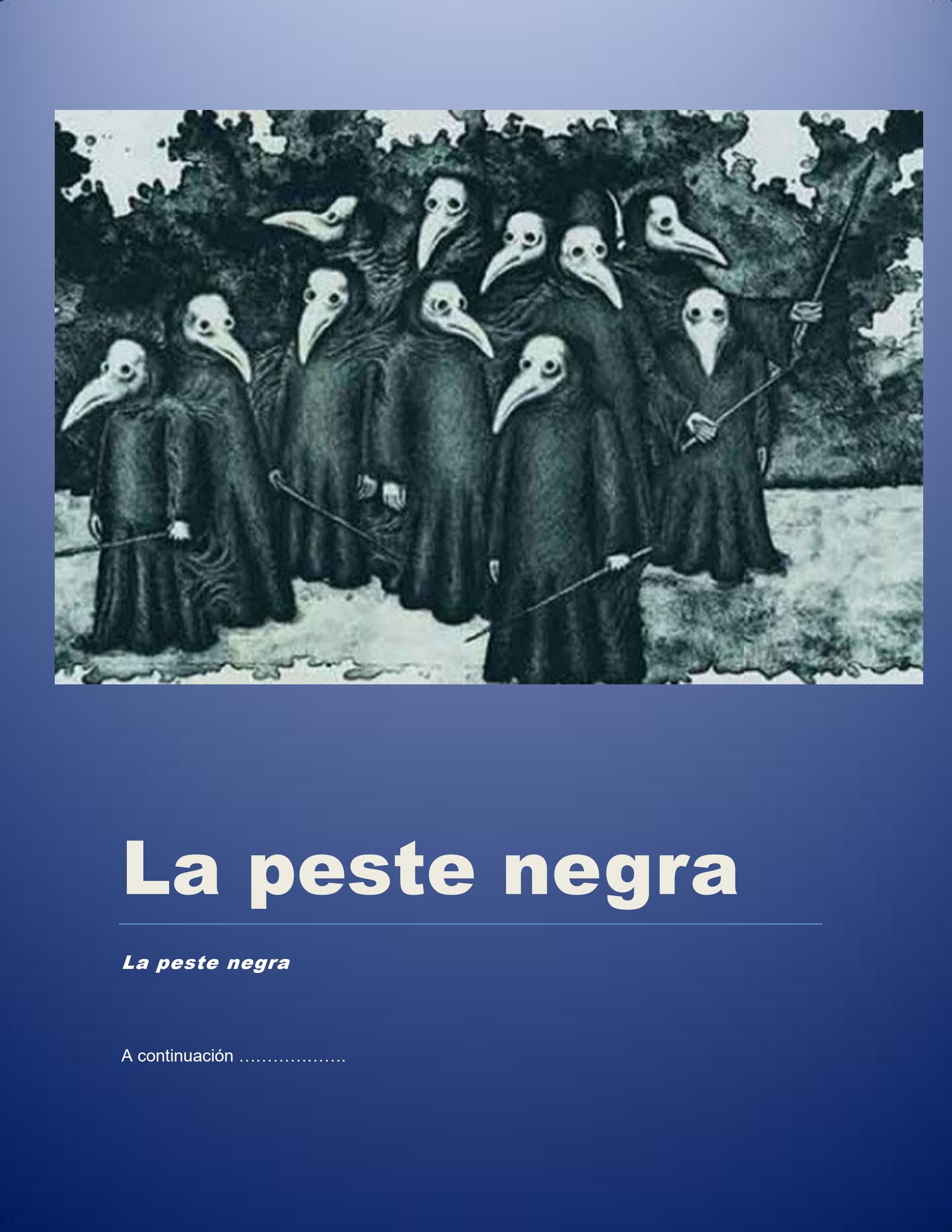PESTE NEGRA by Isaac Cardales - Issuu