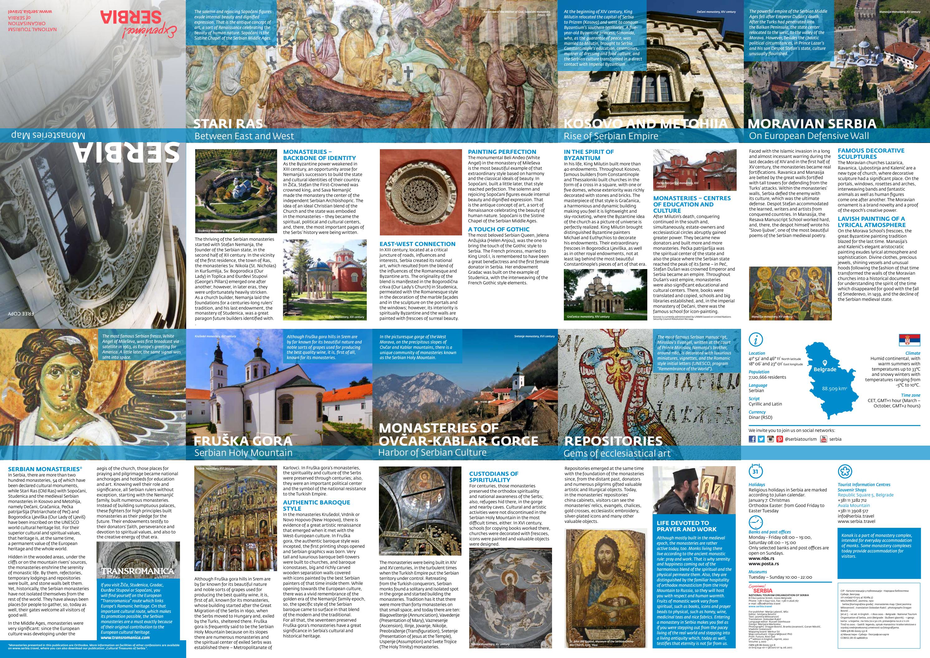 Serbia Monasteries map by serbiatravel - Issuu