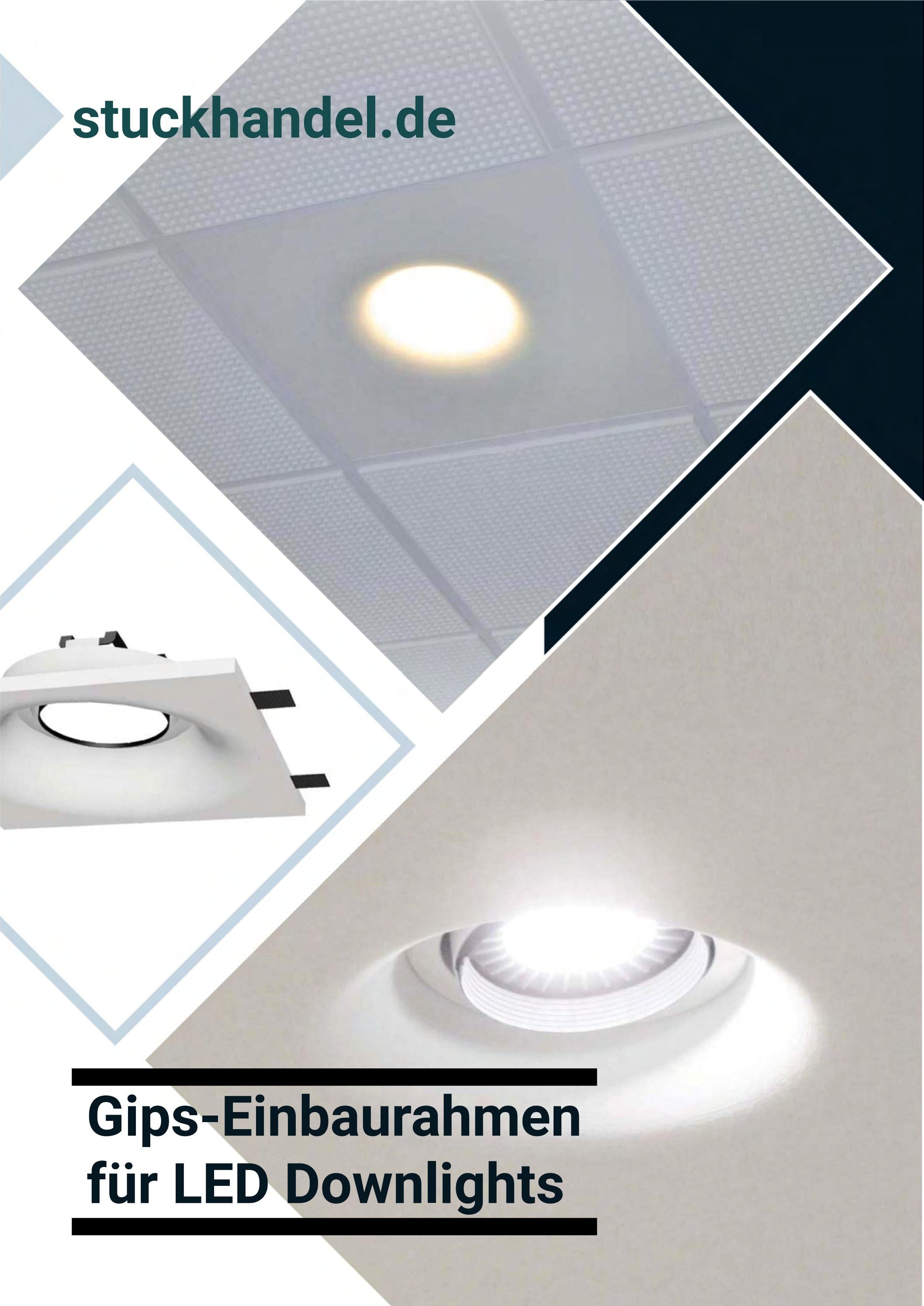 Design Einbauleuchten | Einbaudownlight-Gehäuse/ Rahmen aus Gips by ...