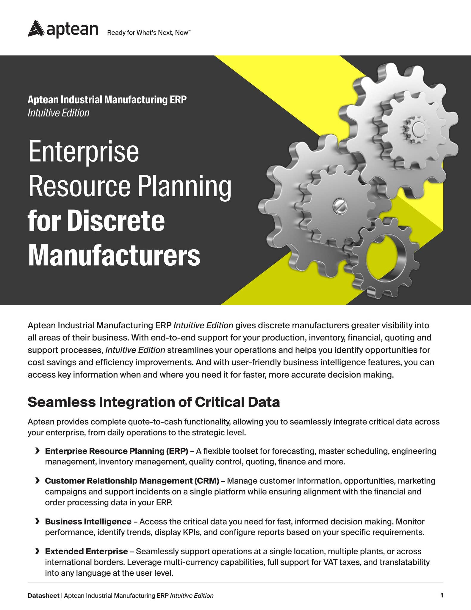 Aptean Industrial Manufacturing ERP Intuitive Edition by Aptean - Issuu