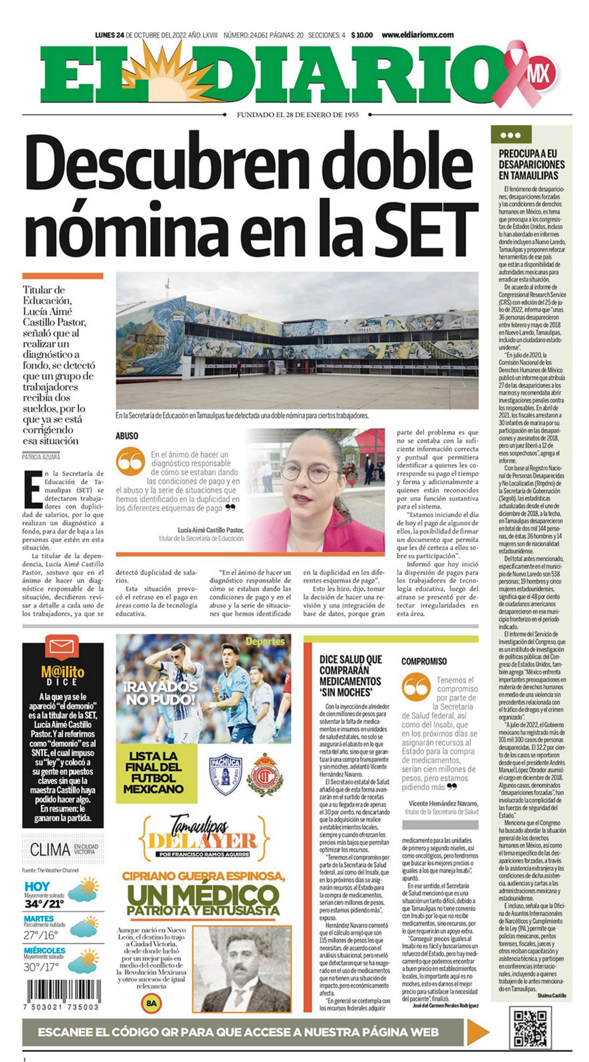 El Diario #24,207 by El Diario de Ciudad Victoria - Issuu