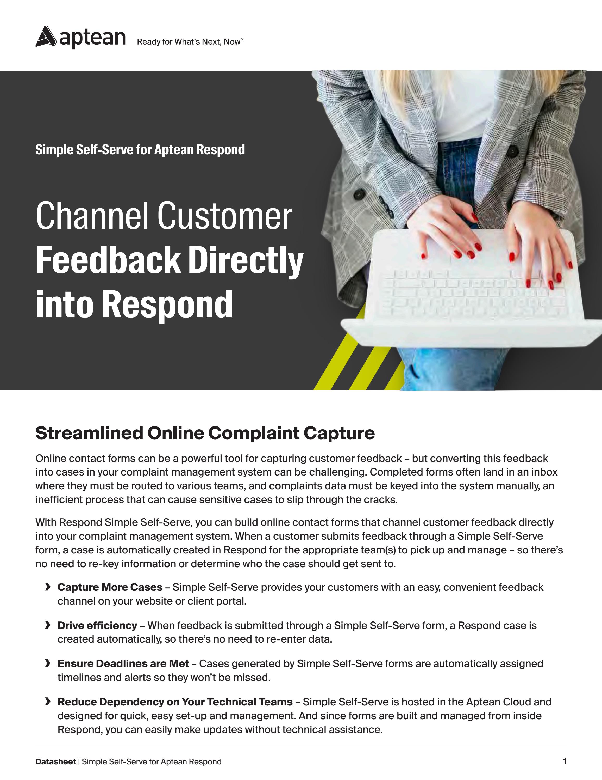 Aptean Respond - Simple Self-Serve by Aptean - Issuu