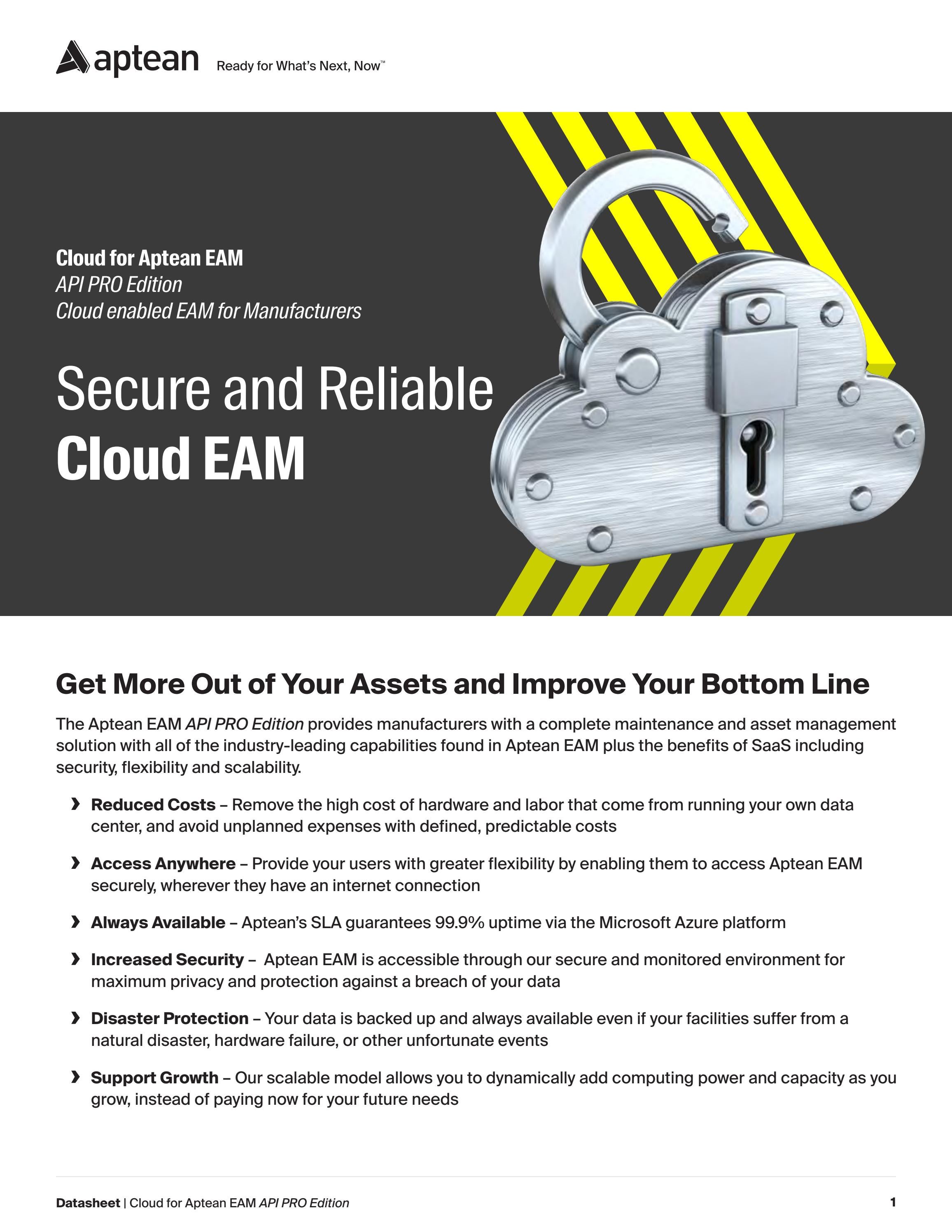 Cloud for Aptean EAM, API PRO Edition by Aptean - Issuu