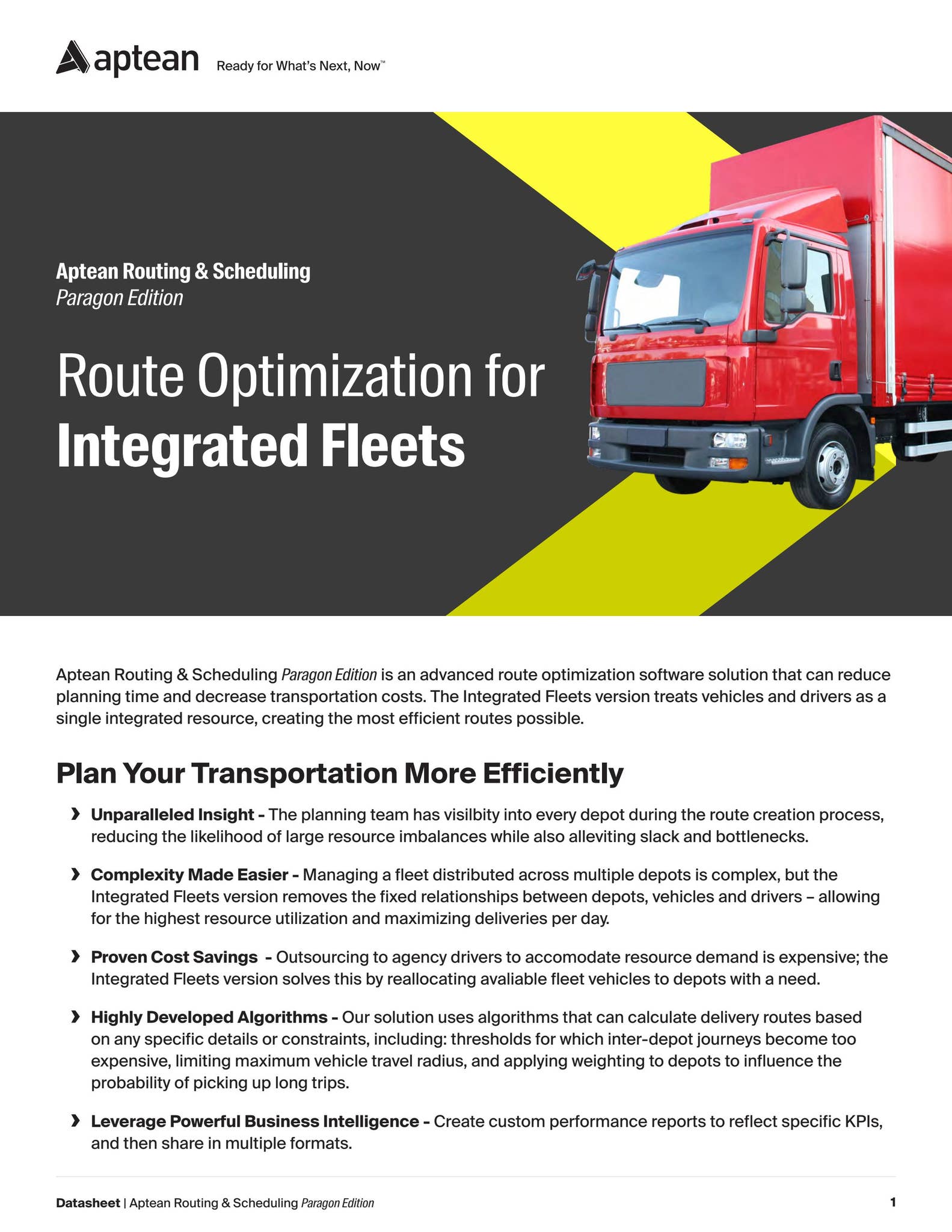 Aptean Routing & Scheduling Paragon Edition by Aptean - Issuu