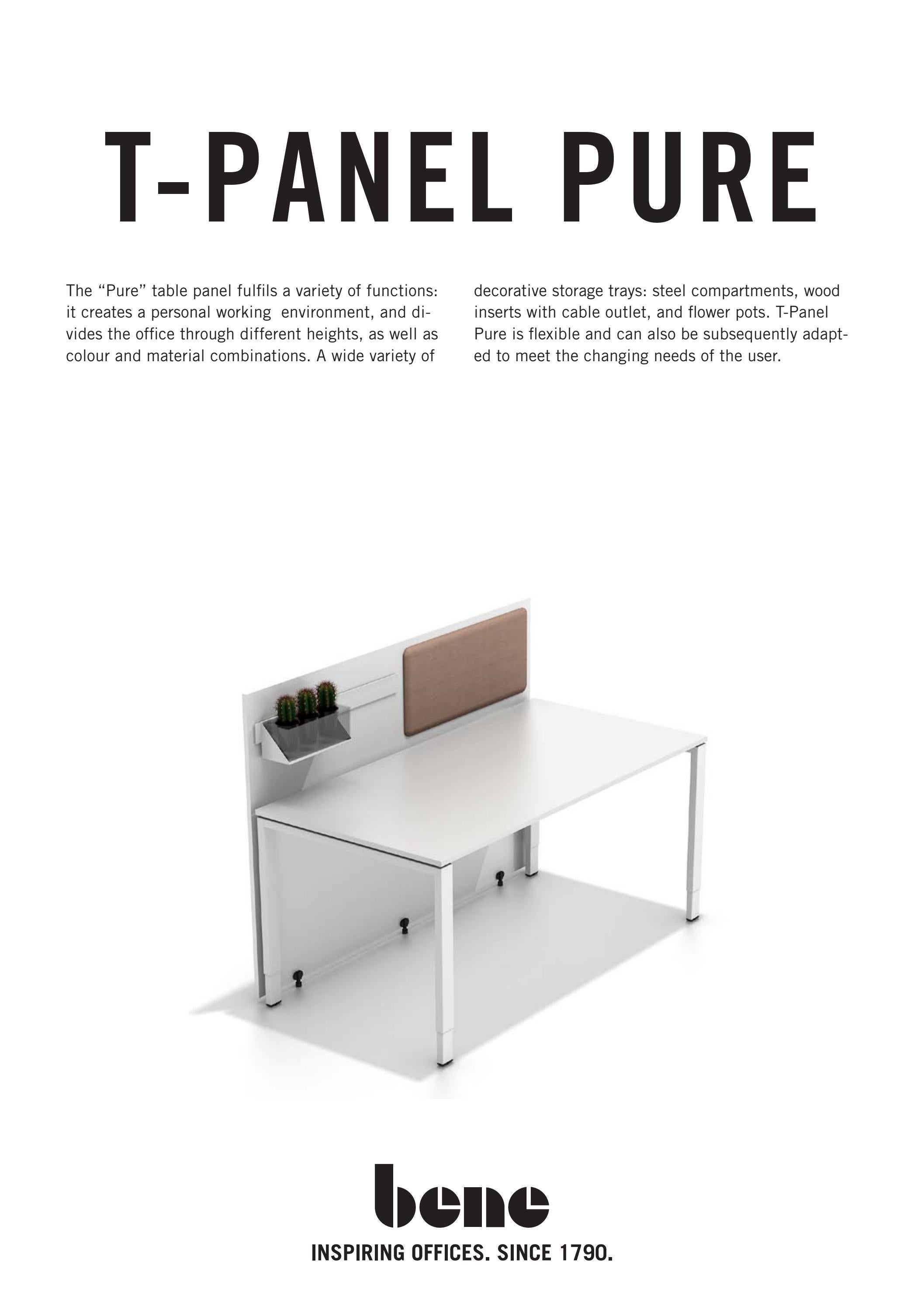 product-data-sheet-t-panel-pure by Bene Office - Issuu
