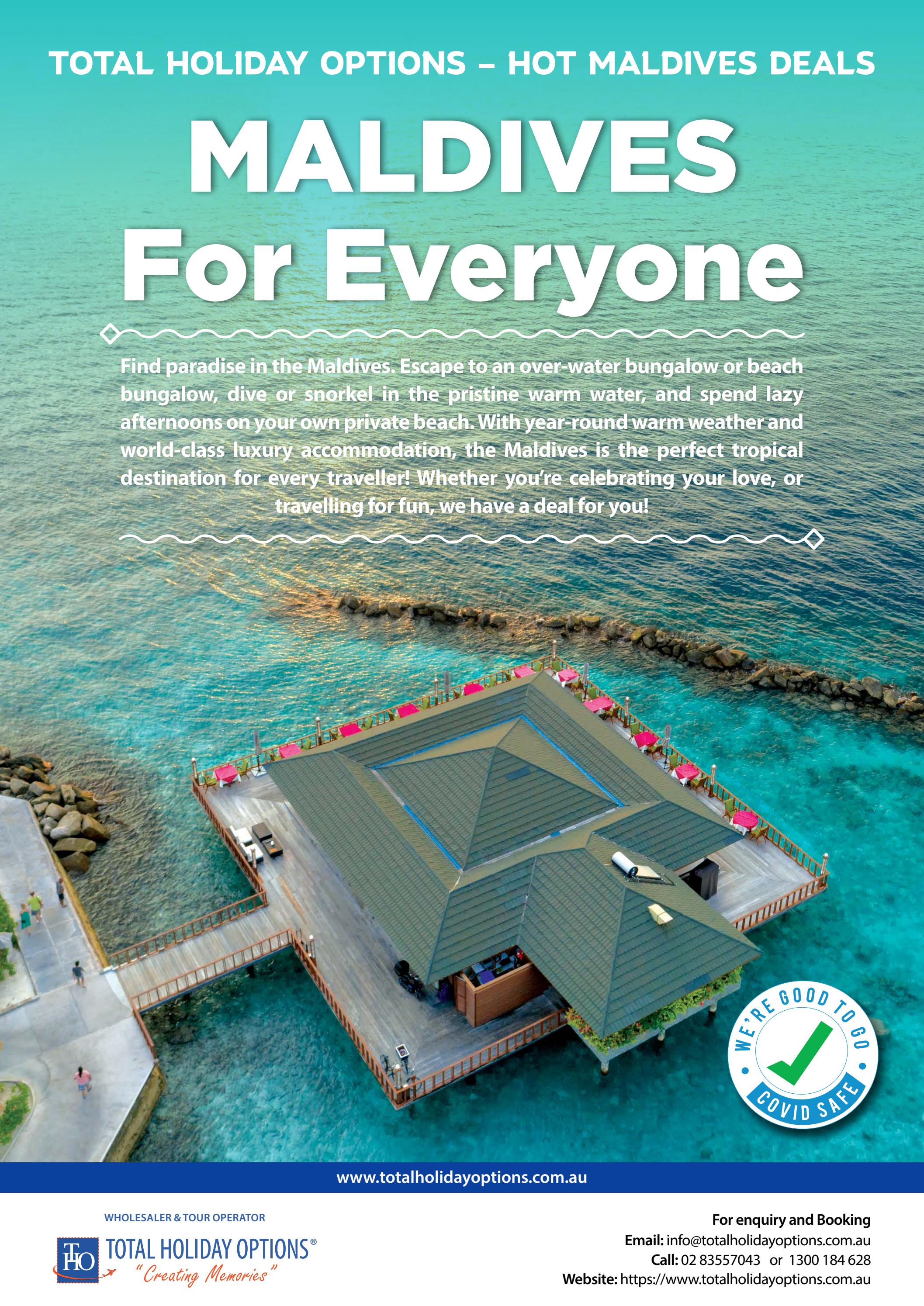 Maldives For Everyone Flyer_AU by TOTAL HOLIDAY OPTIONS - Issuu
