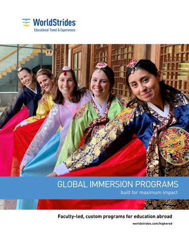 WorldStrides Global Immersion Programs (Undergraduate) by WorldStrides - Issuu