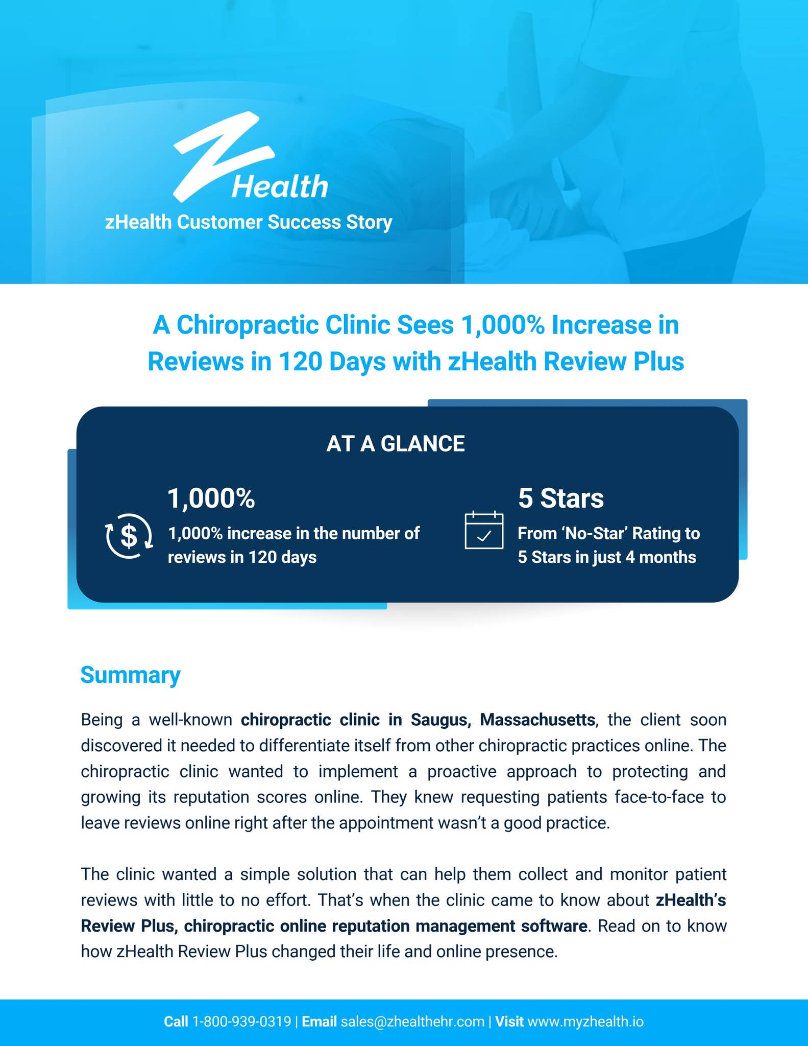 A Chiropractic Clinic Sees 1,000% Jump in Online Reviews with zHealth ...