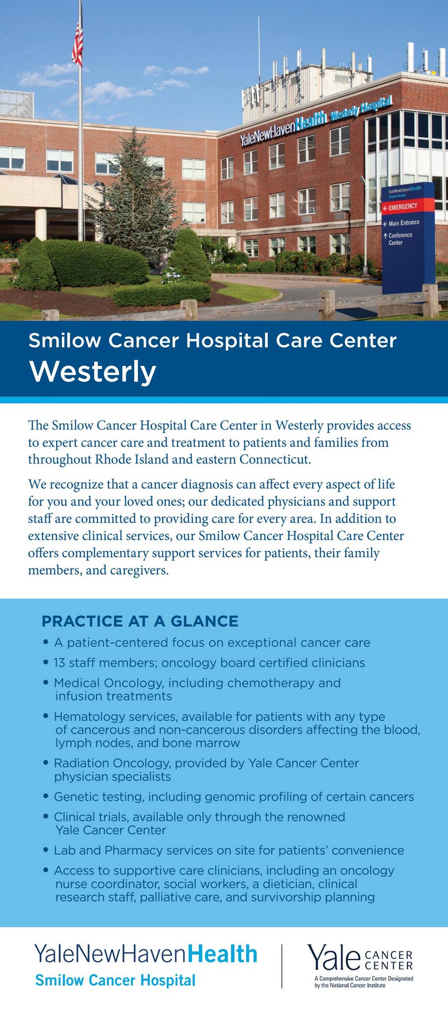 Smilow Cancer Hospital Care Center Westerly by Smilow Cancer Hospital ...