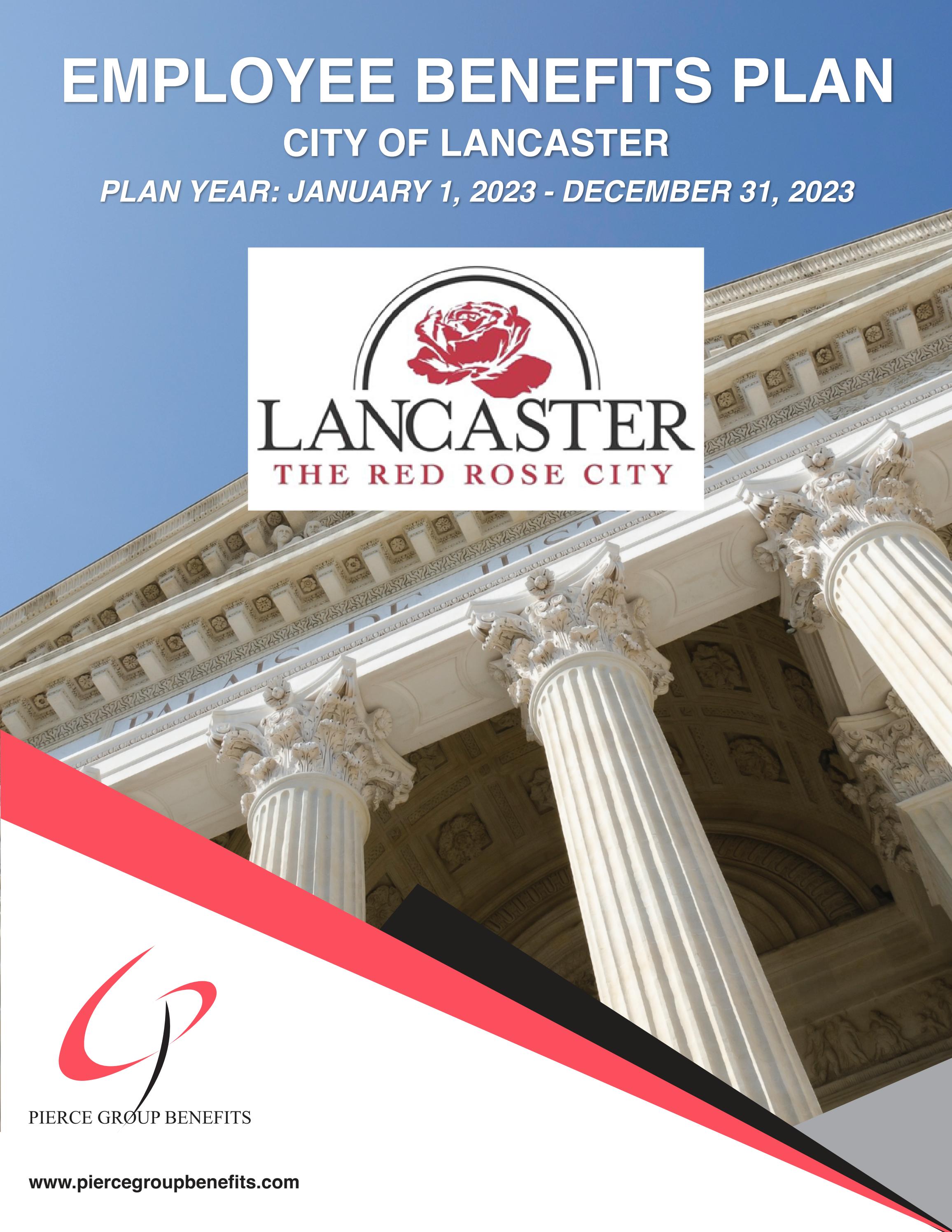 City of Lancaster 2022 Booklet 23PY by Pierce Group Benefits - Issuu