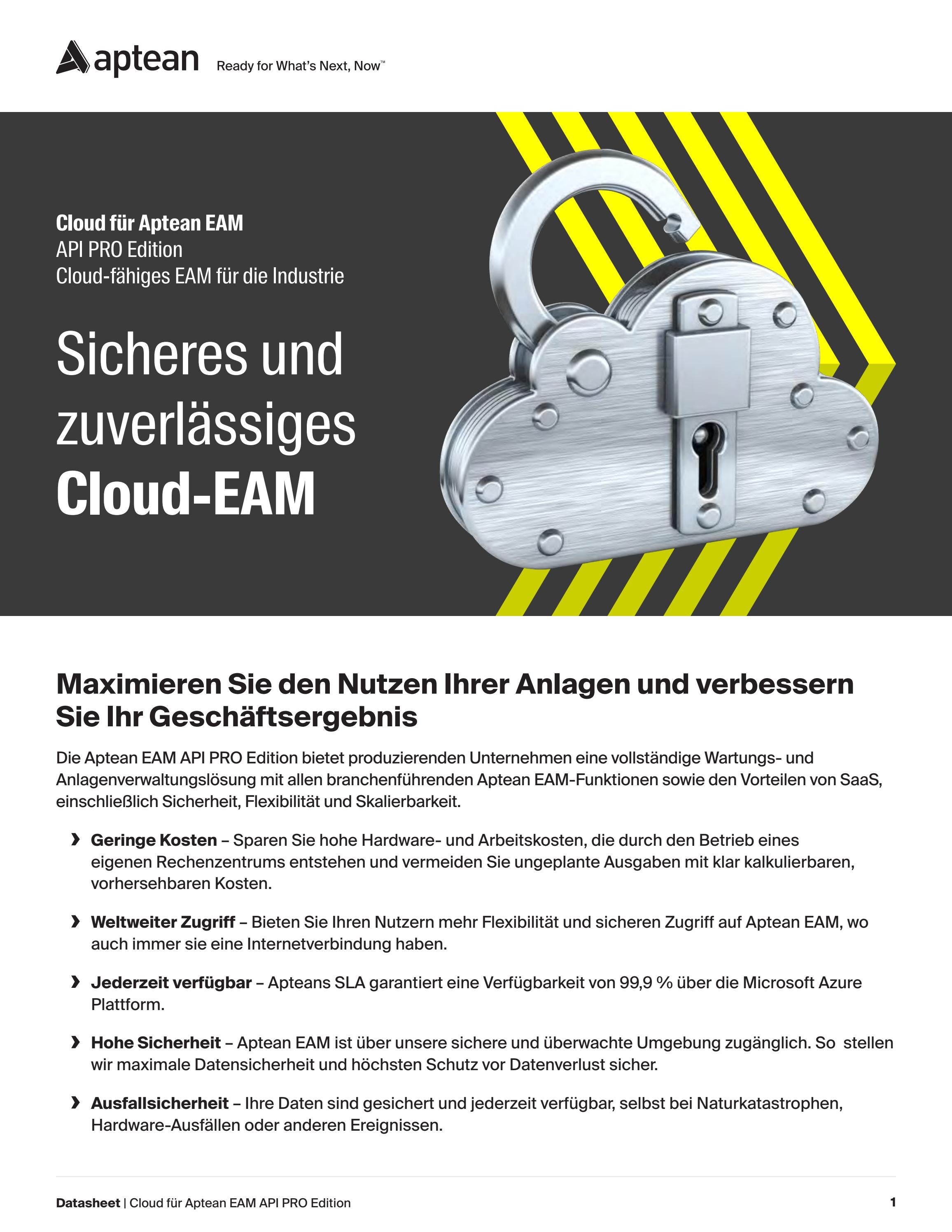 Cloud für Aptean EAM API PRO Edition by Aptean - Issuu