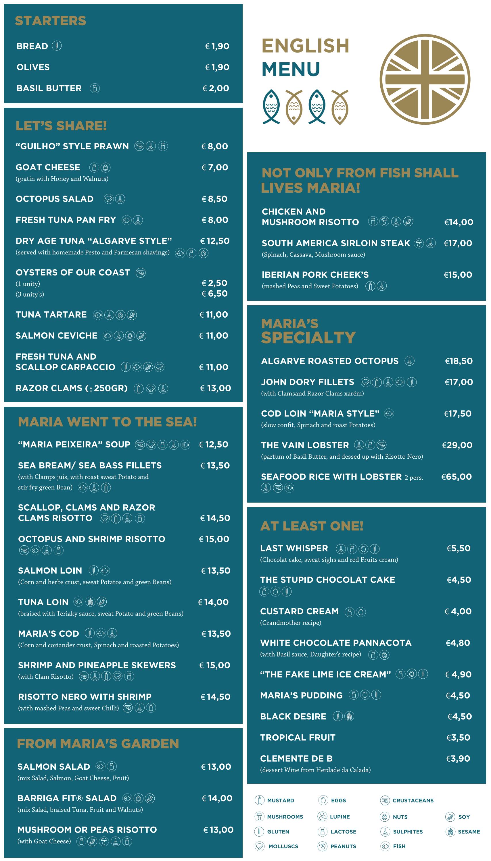 Menus Restaurante Maria Peixeira by Maria Peixeira - Issuu