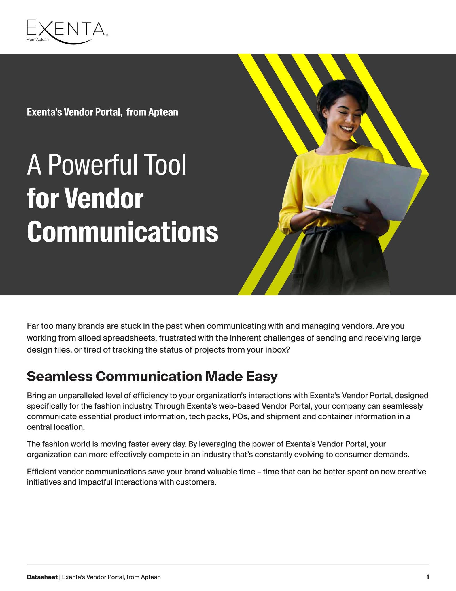 Exenta’s Vendor Portal, from Aptean by Aptean - Issuu