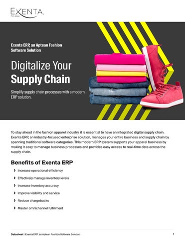 Exenta from Aptean ERP by Aptean - Issuu