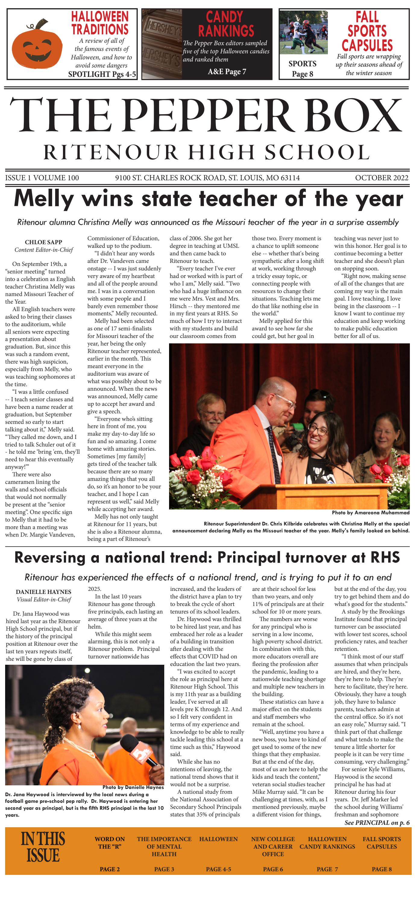 October 2022 Pepper Box by Ritenour High School Pepper Box - Issuu
