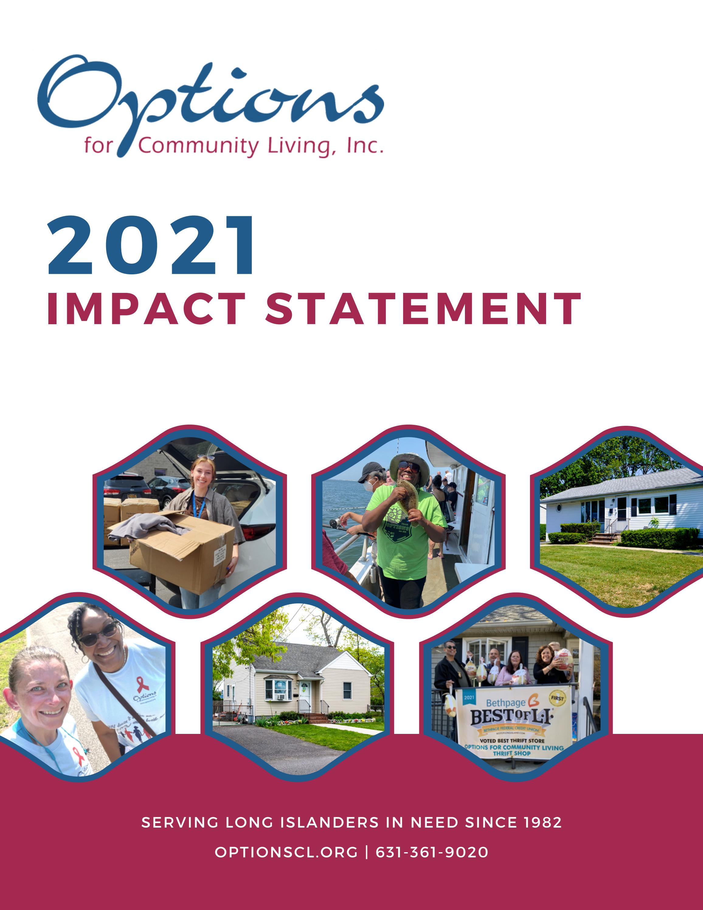 2021 Impact Statement by Options for Community Living, Inc. - Issuu