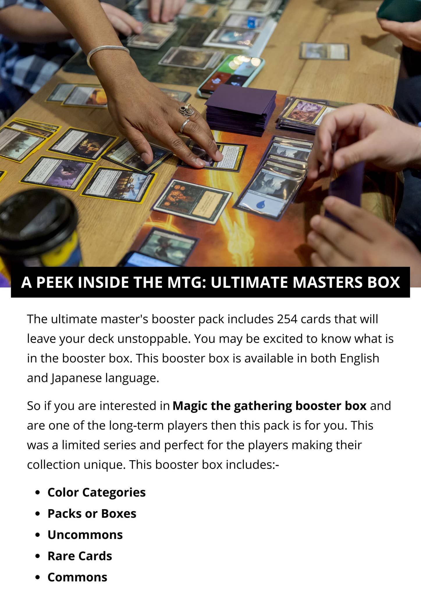 A PEEK INSIDE THE MTG: ULTIMATE MASTERS BOX by jonesashley - Issuu