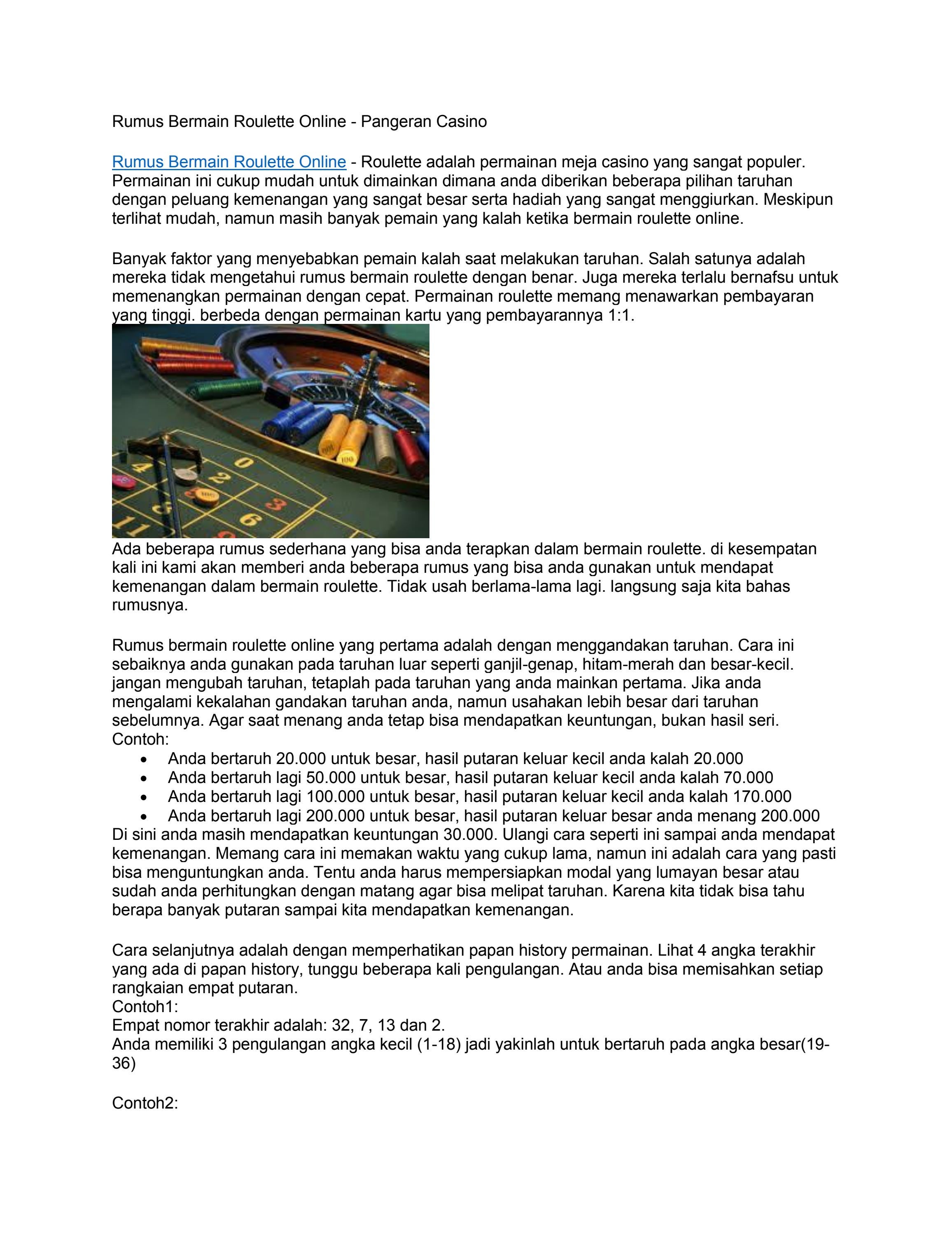 Rumus Bermain Roulette Online by Istana Gaming - Issuu