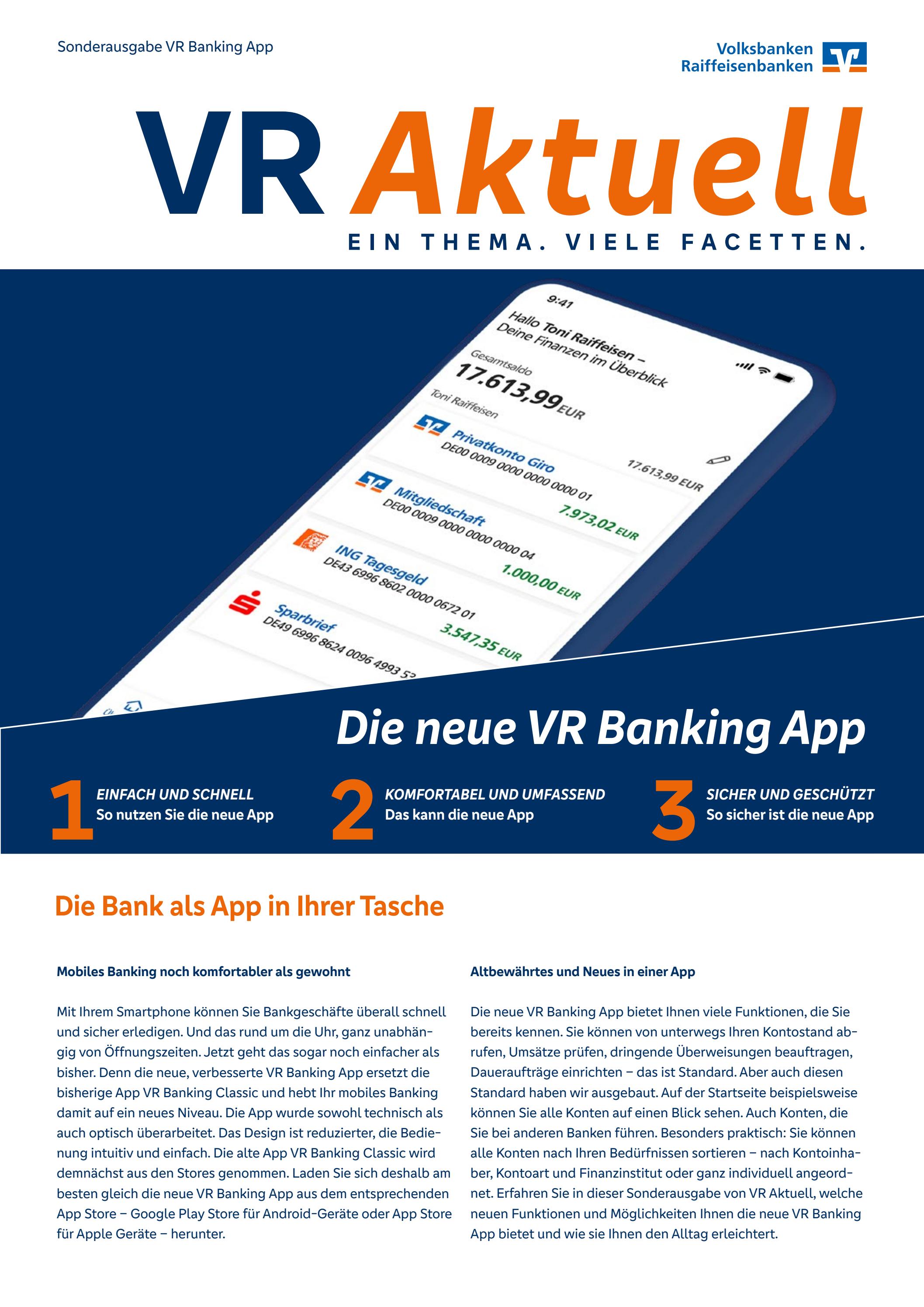 VR Aktuell Sonderausgabe\ VR Banking App by Volksbank Raiffeisenbank ...