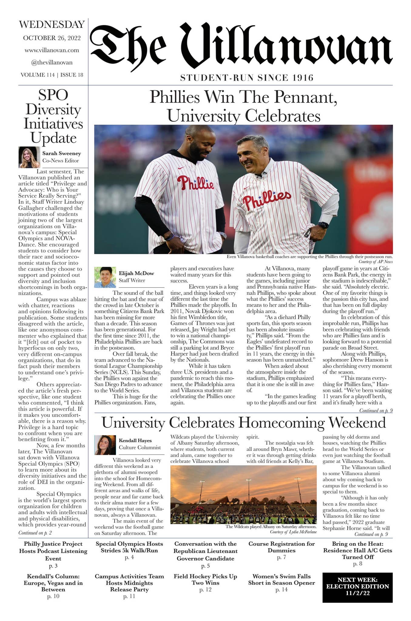 The Villanovan | Volume 114, Issue 18: October 26, 2022 by The ...