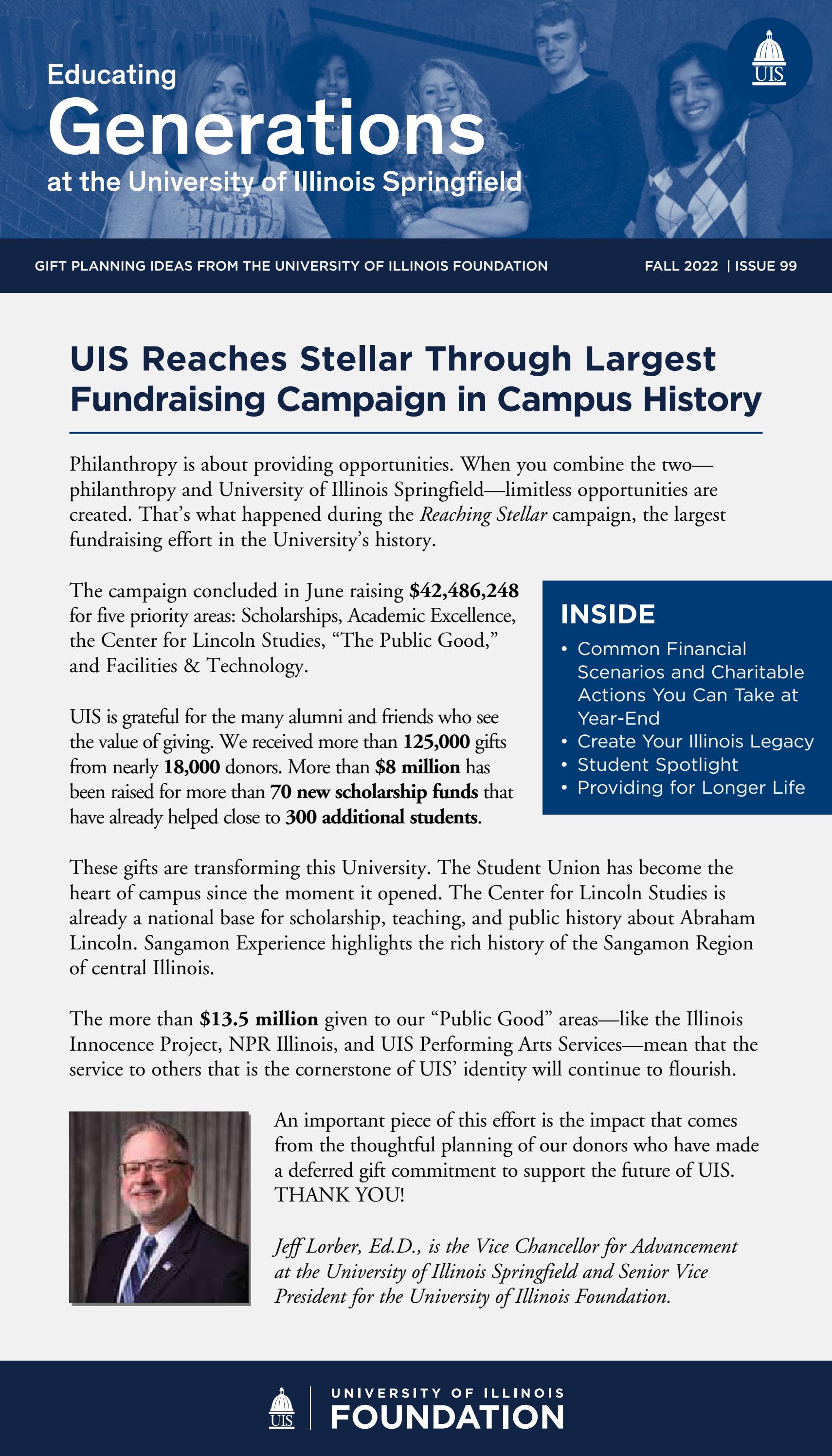 Educating Generations at the University of Illinois Springfield - Fall ...