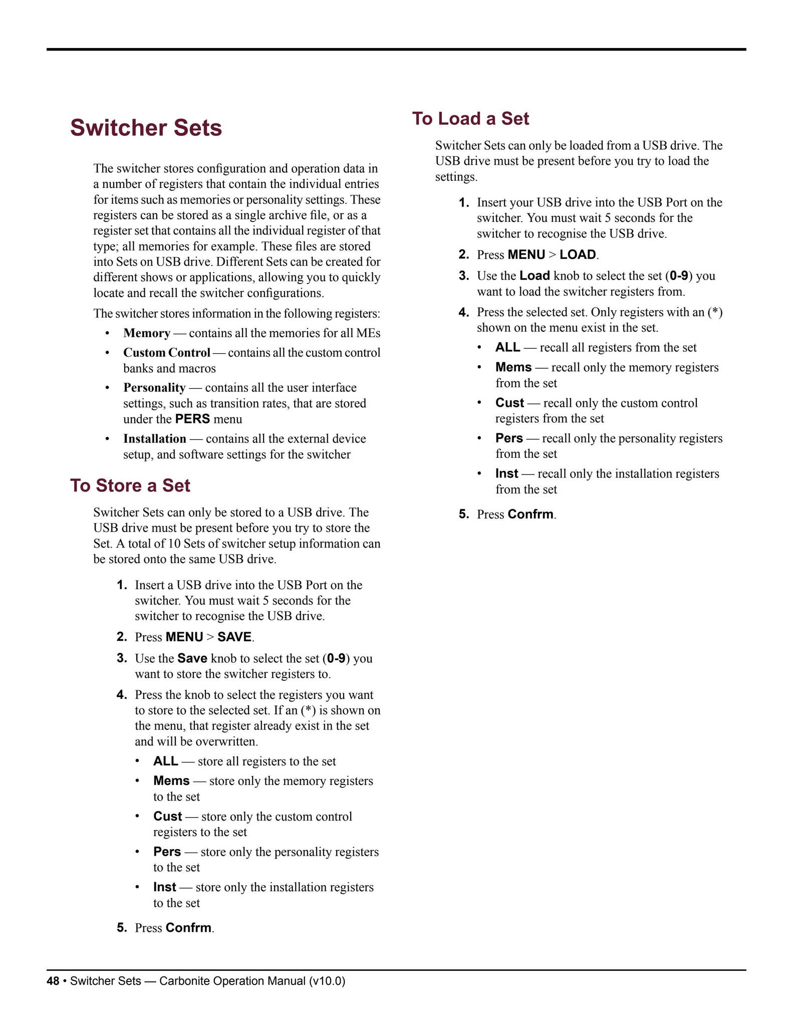 Ross Carbonite Switcher Operation Manual by Steven Burgoon - Issuu