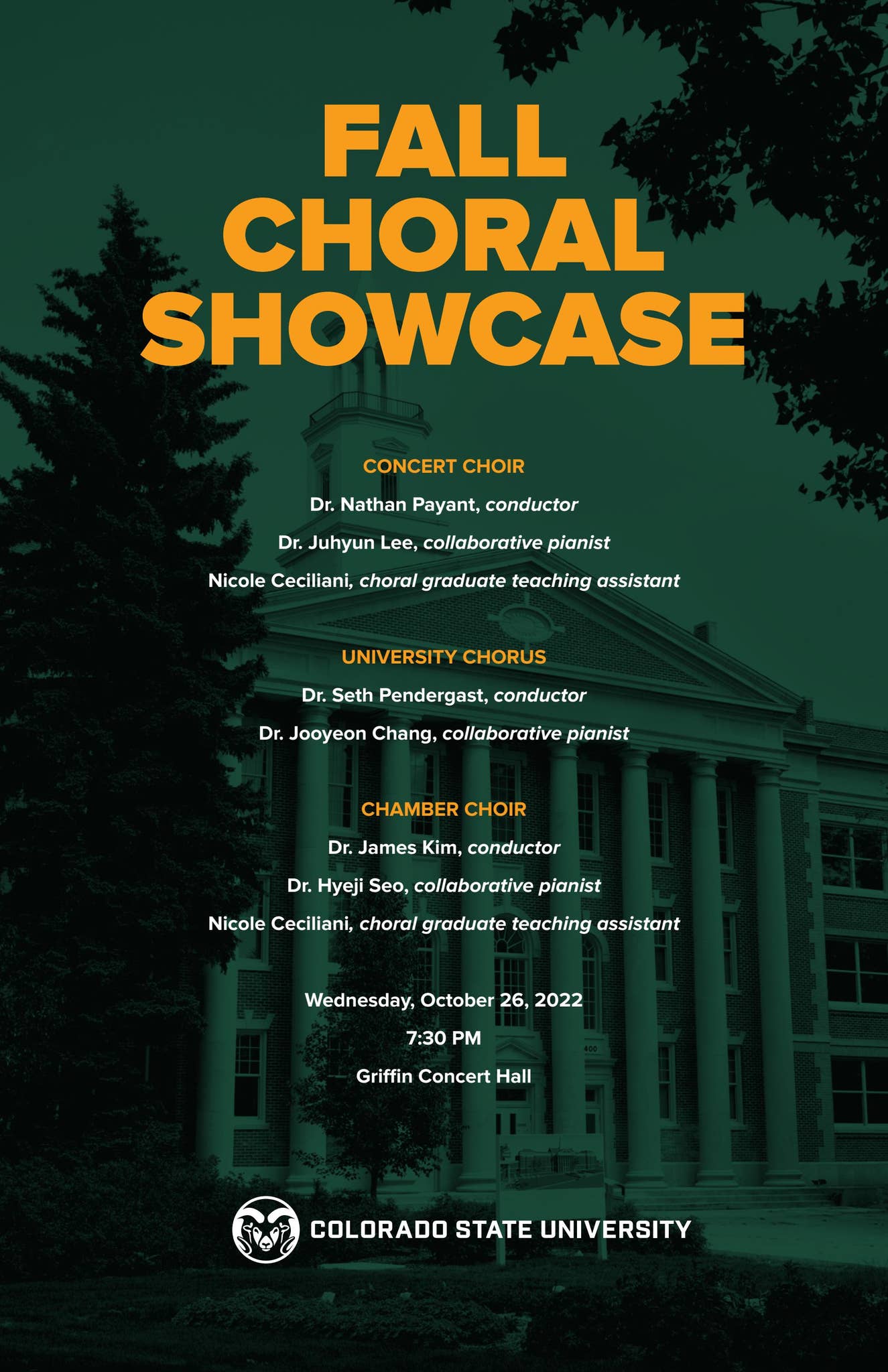 Colorado State University / Fall Choral Concert 2022 by Colorado State ...