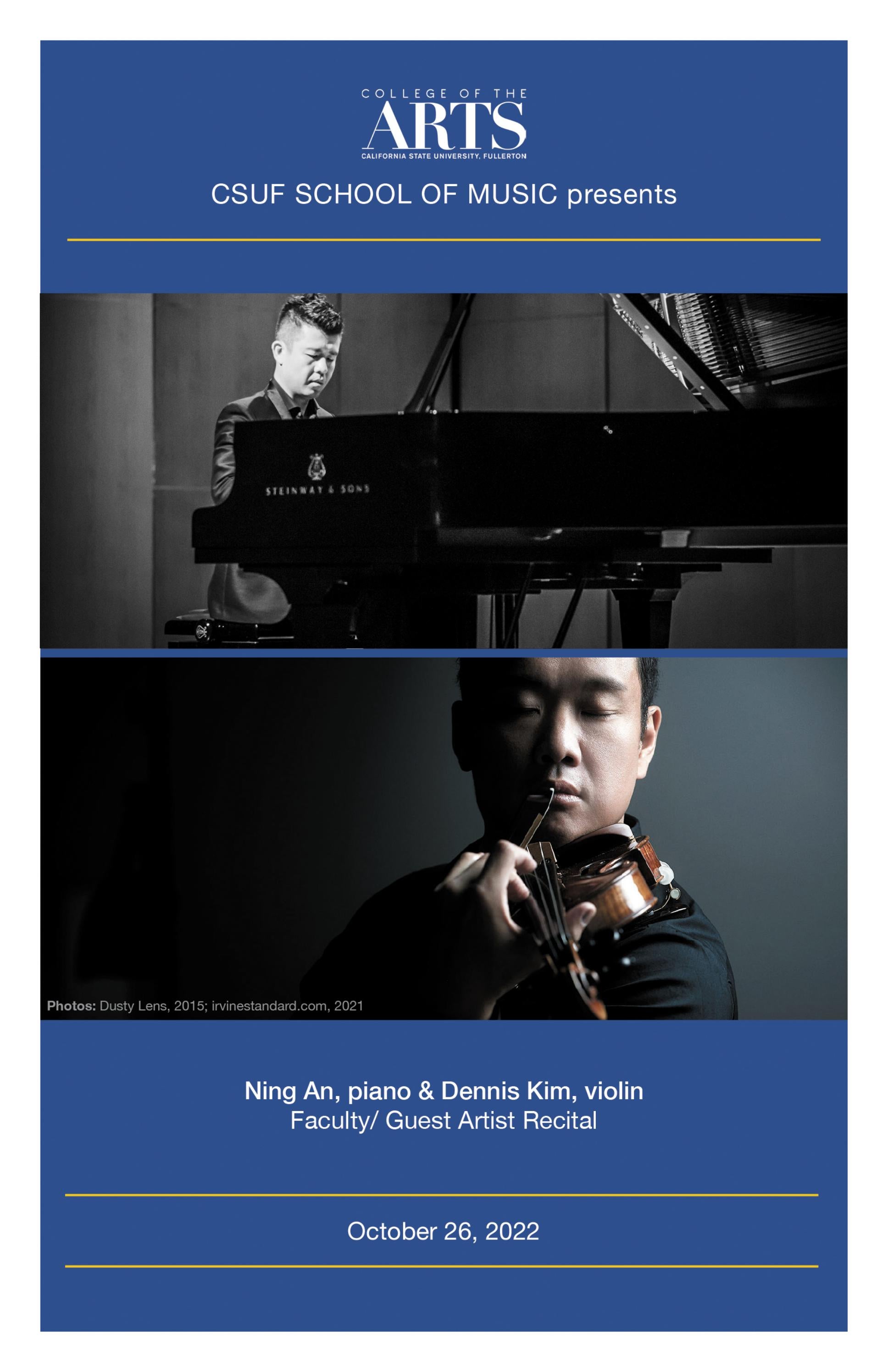 "Ning An, piano, and Dennis Kim, violin" program by csuf_COTA - Issuu