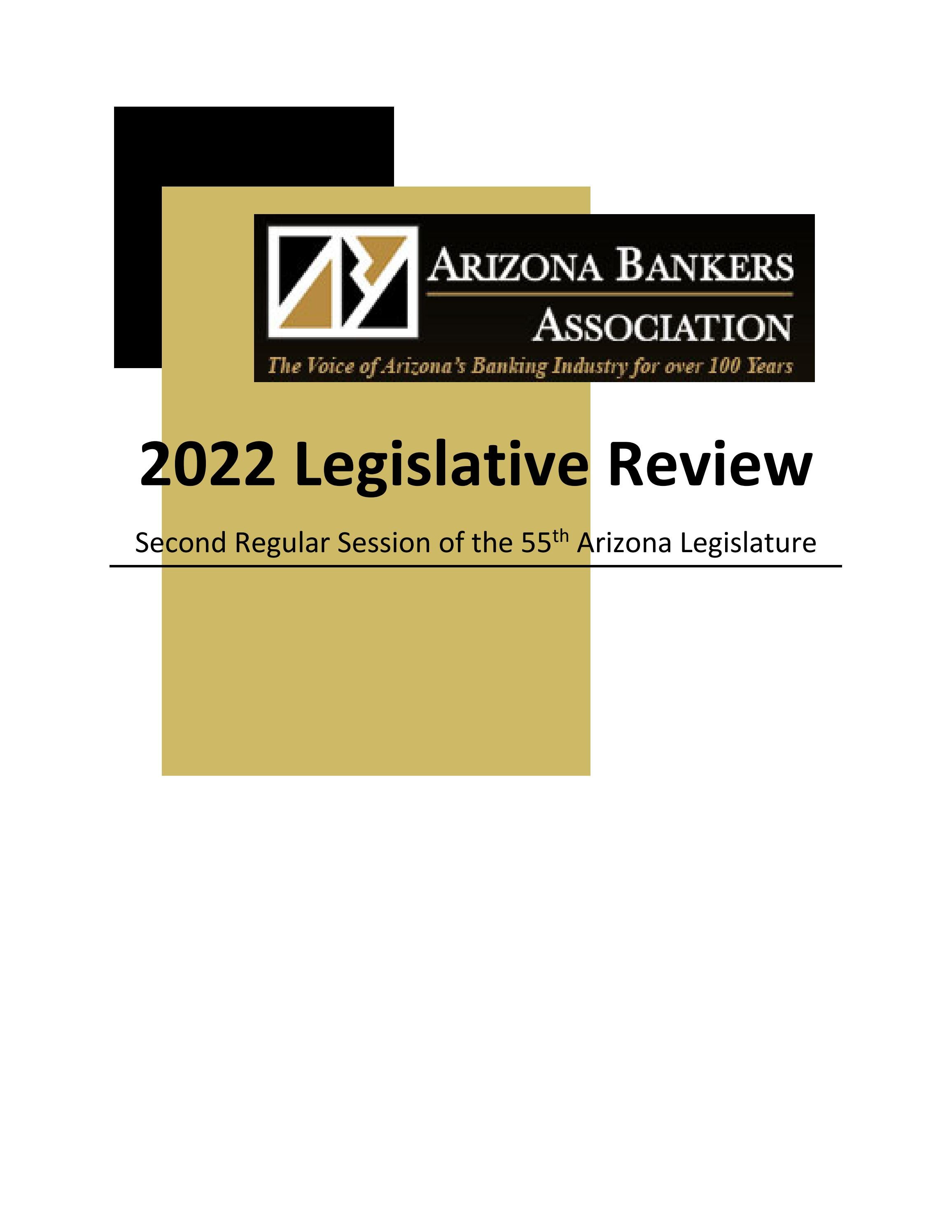 2022 AzBA Legislative Review by azbankers1 - Issuu