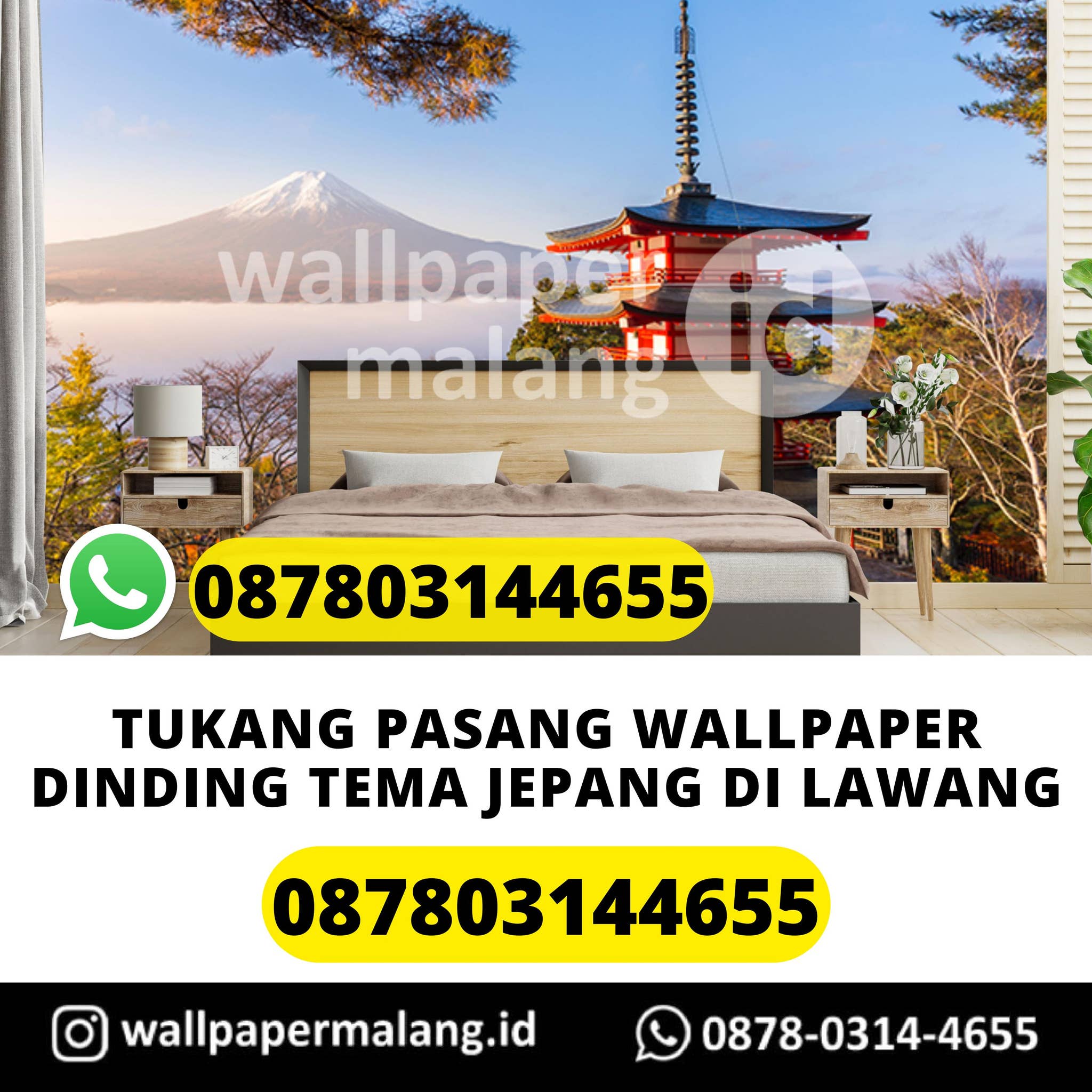 TUKANG PASANG WALLPAPER DINDING TEMA JEPANG DI LAWANG by Tukang ...
