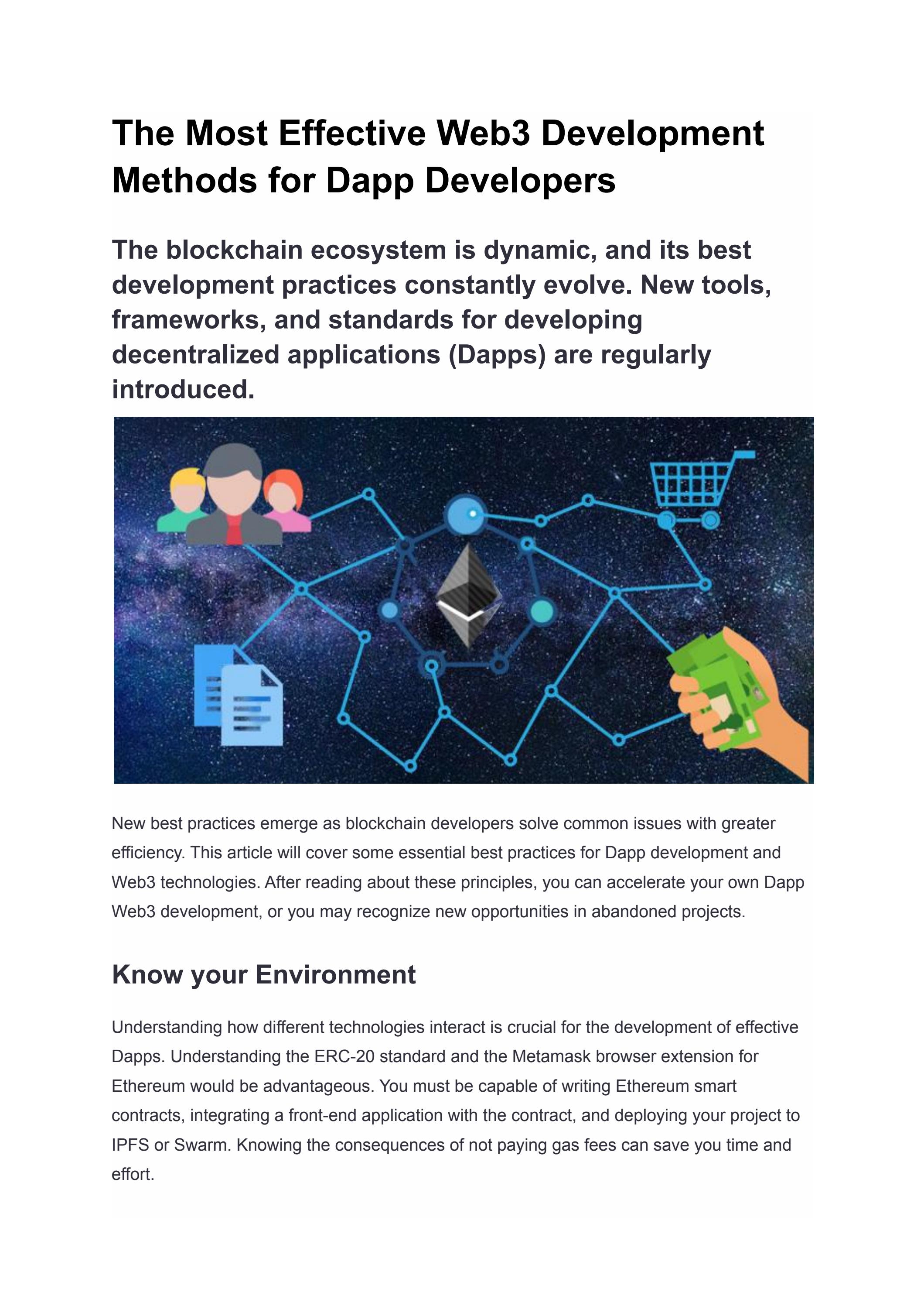 The Most Effective Web3 Development Methods for Dapp Developers by stephenie peterson - Issuu