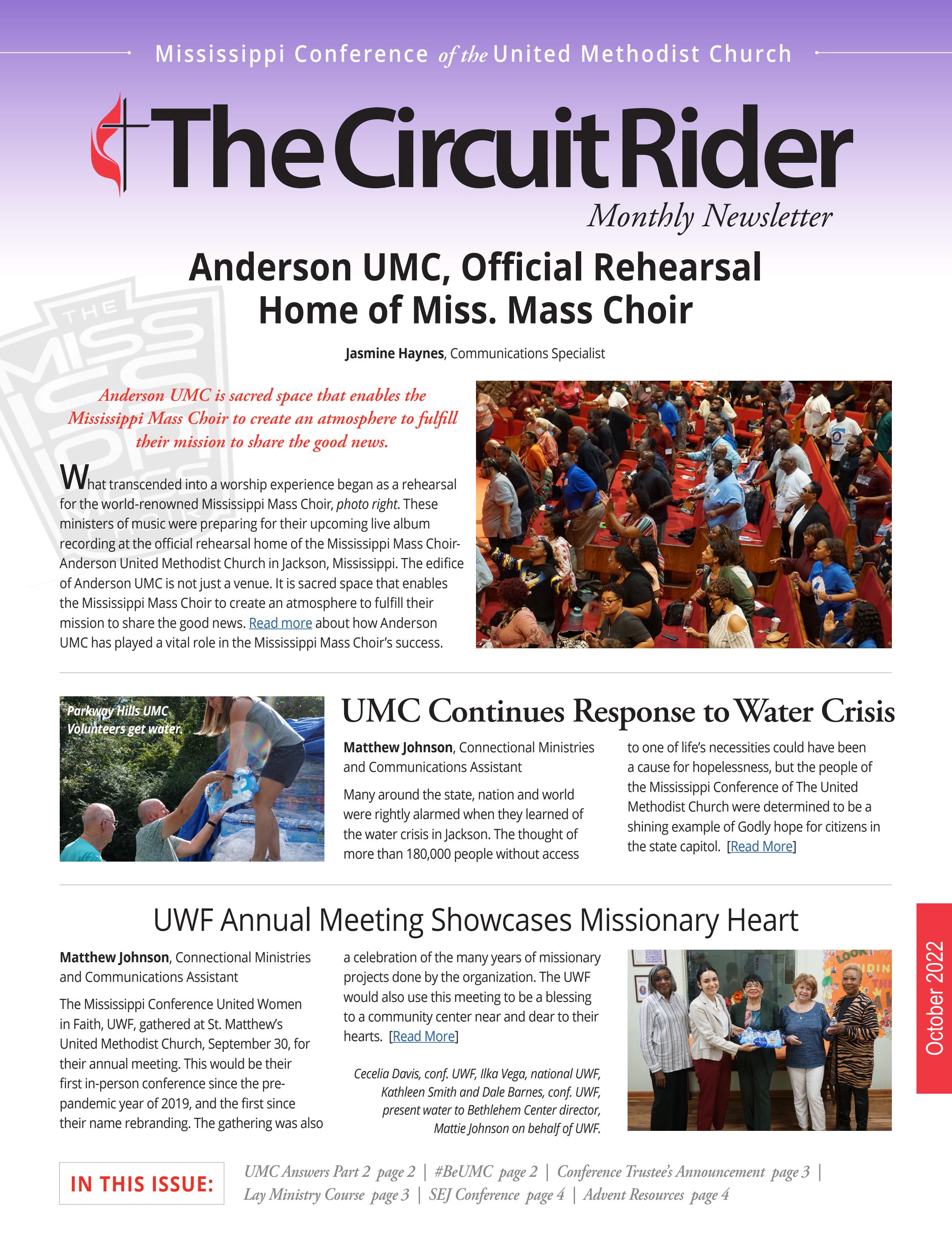 The Circuit Rider Oct. 2022 by Cindy Clark - Issuu