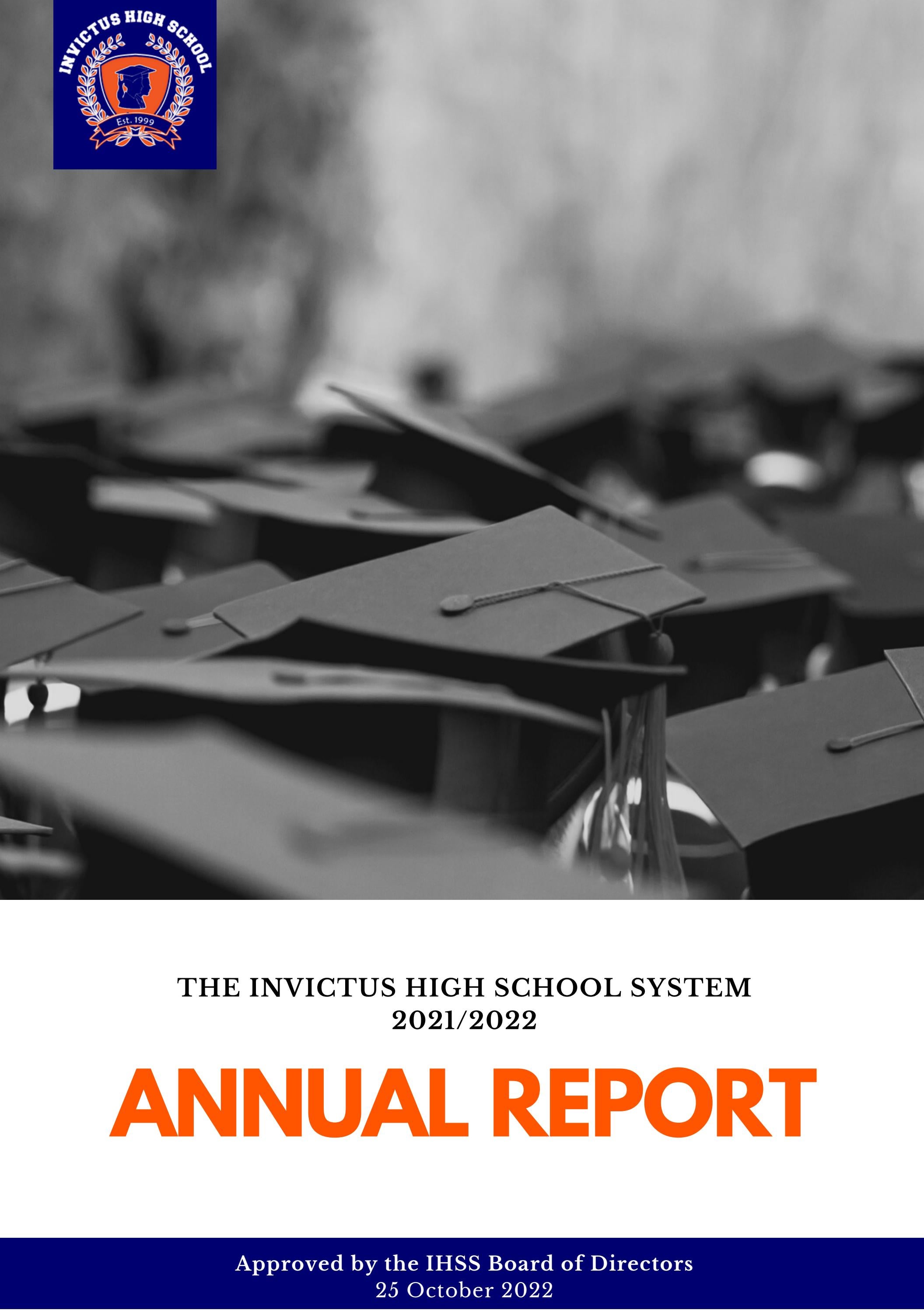 Invictus High School 2021/2022 Annual Report by InvictusHighSchool - Issuu