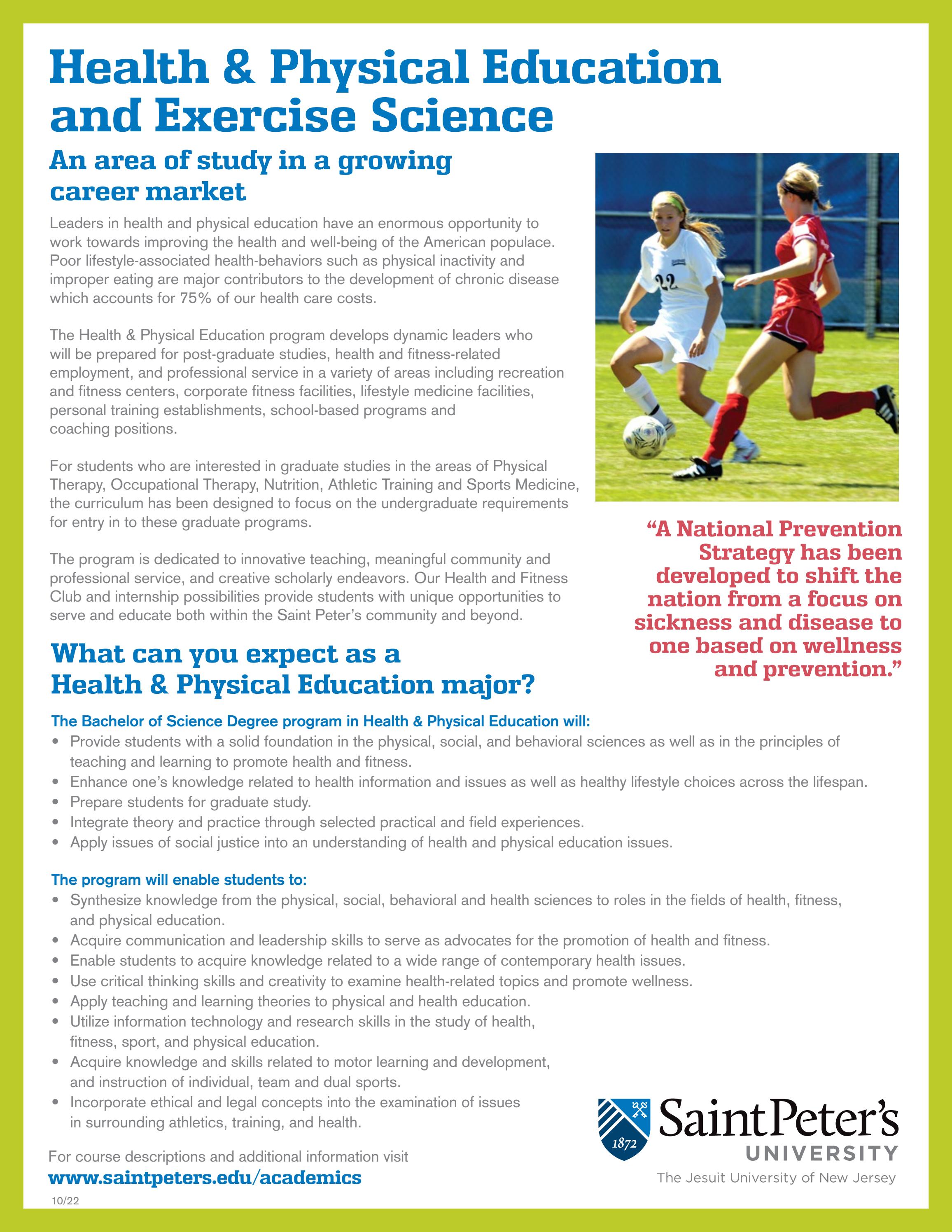 Health And PhysEd Fall 2022 By Saint Peter s University Issuu Health And PhysEd Fall 2022 By Saint Peter s University Issuu