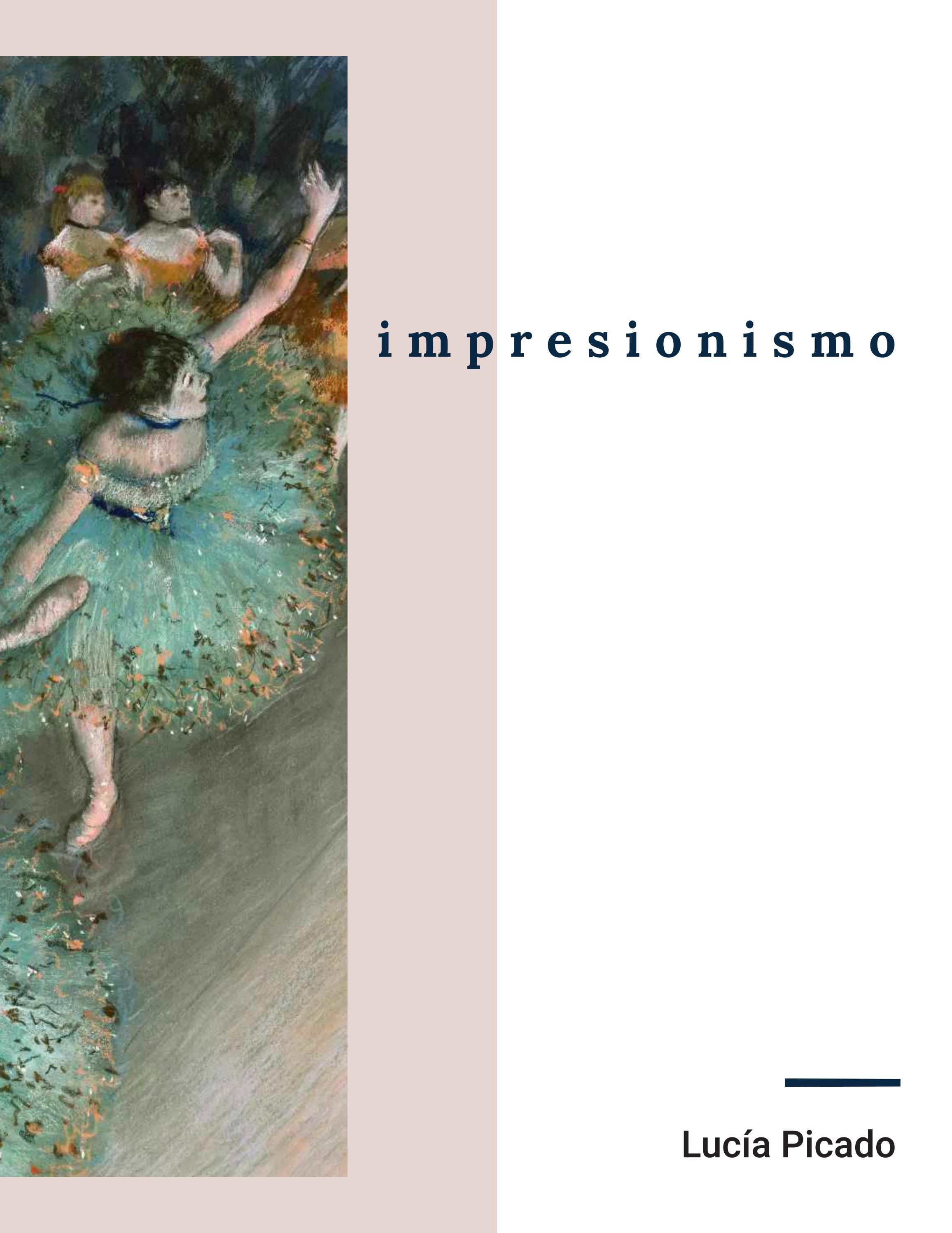 Revista del impresionismo by Lucia Picado - Issuu