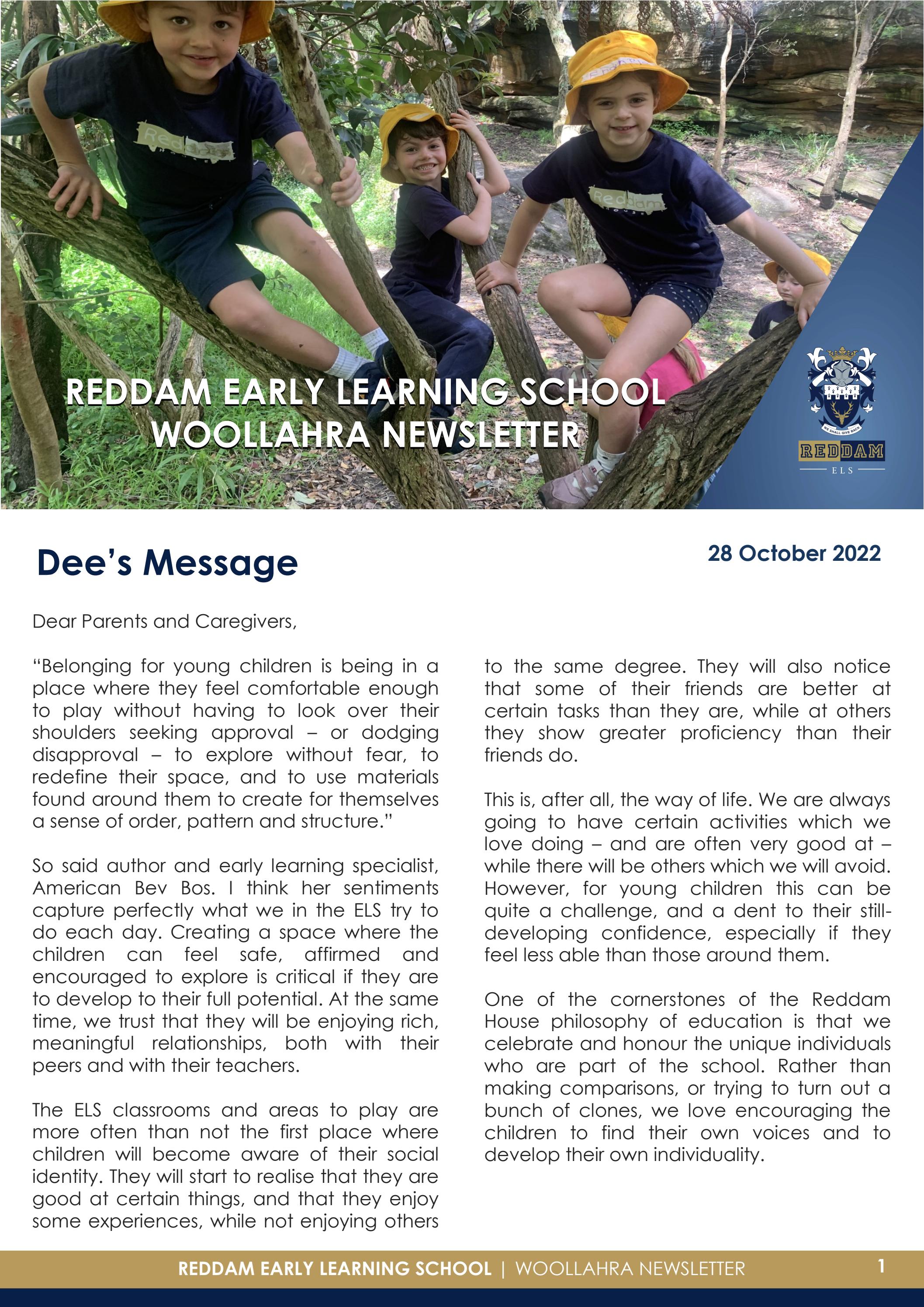 Reddam Early Learning School Newsletter Vol 22 Issue 32 by Reddam House ...