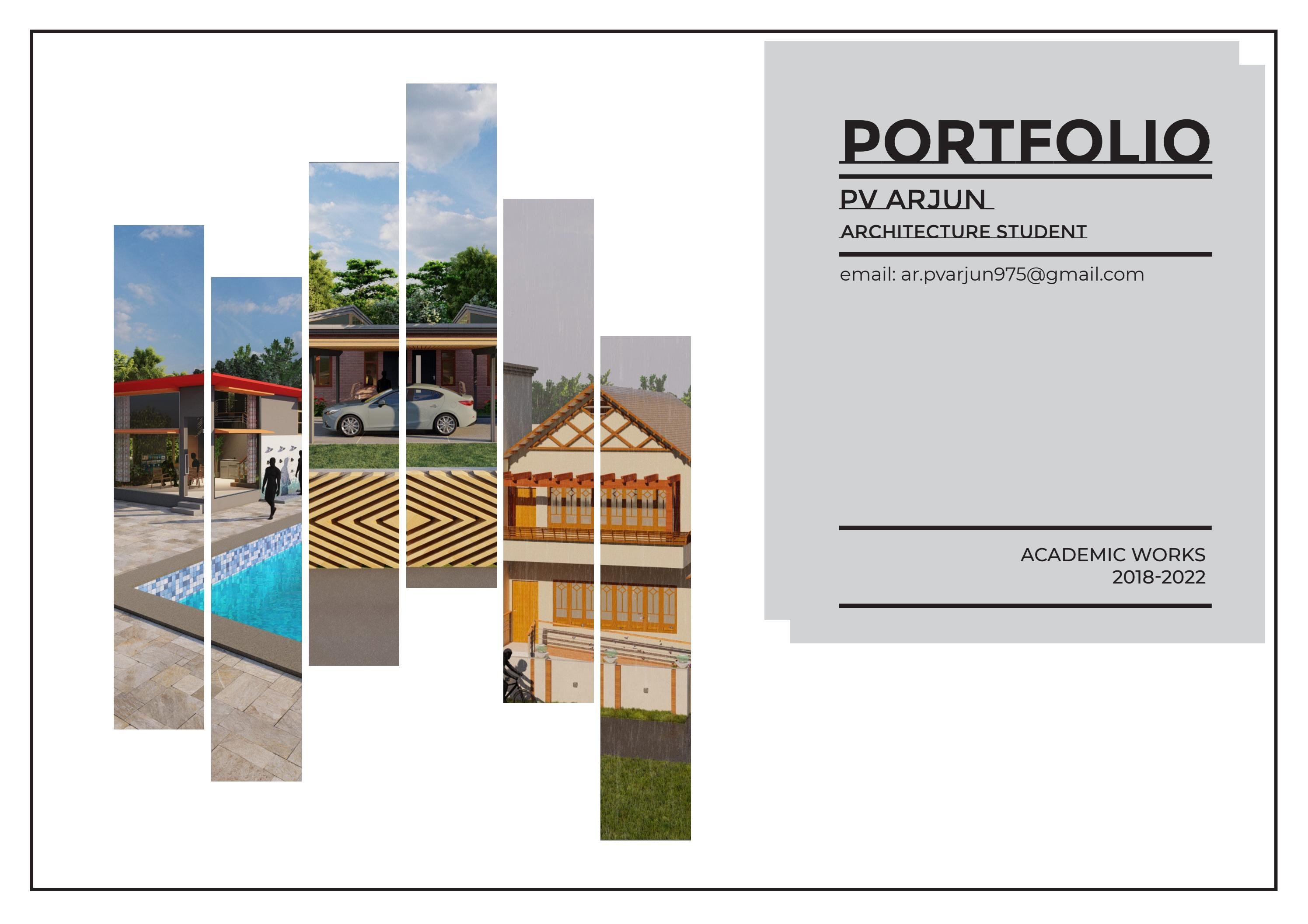 PV ARJUN - ARCHITECTURE PORTFOLIO by PV Arjun - Issuu