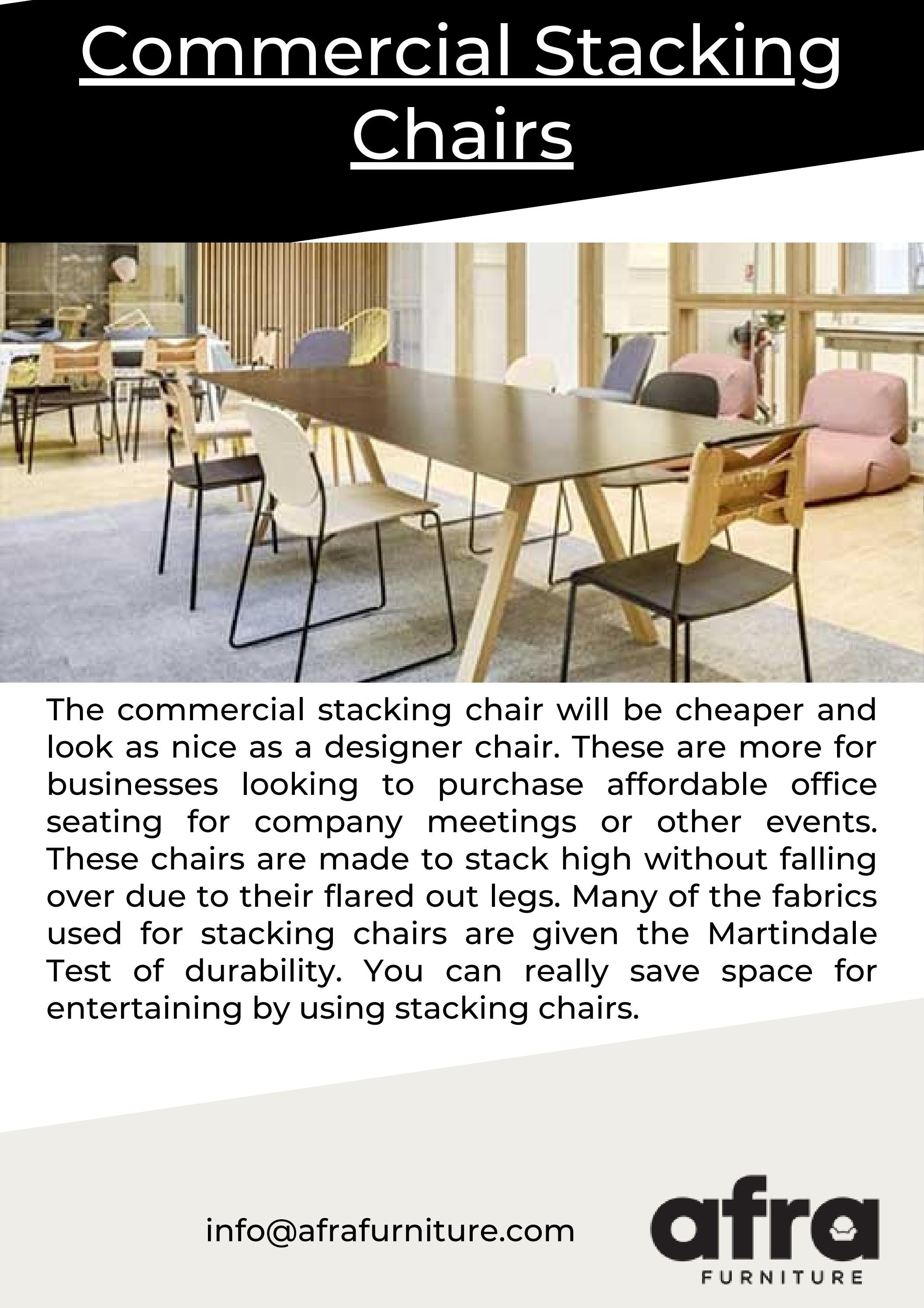 Commercial Stacking Chairs by afrafurniture01 - Issuu