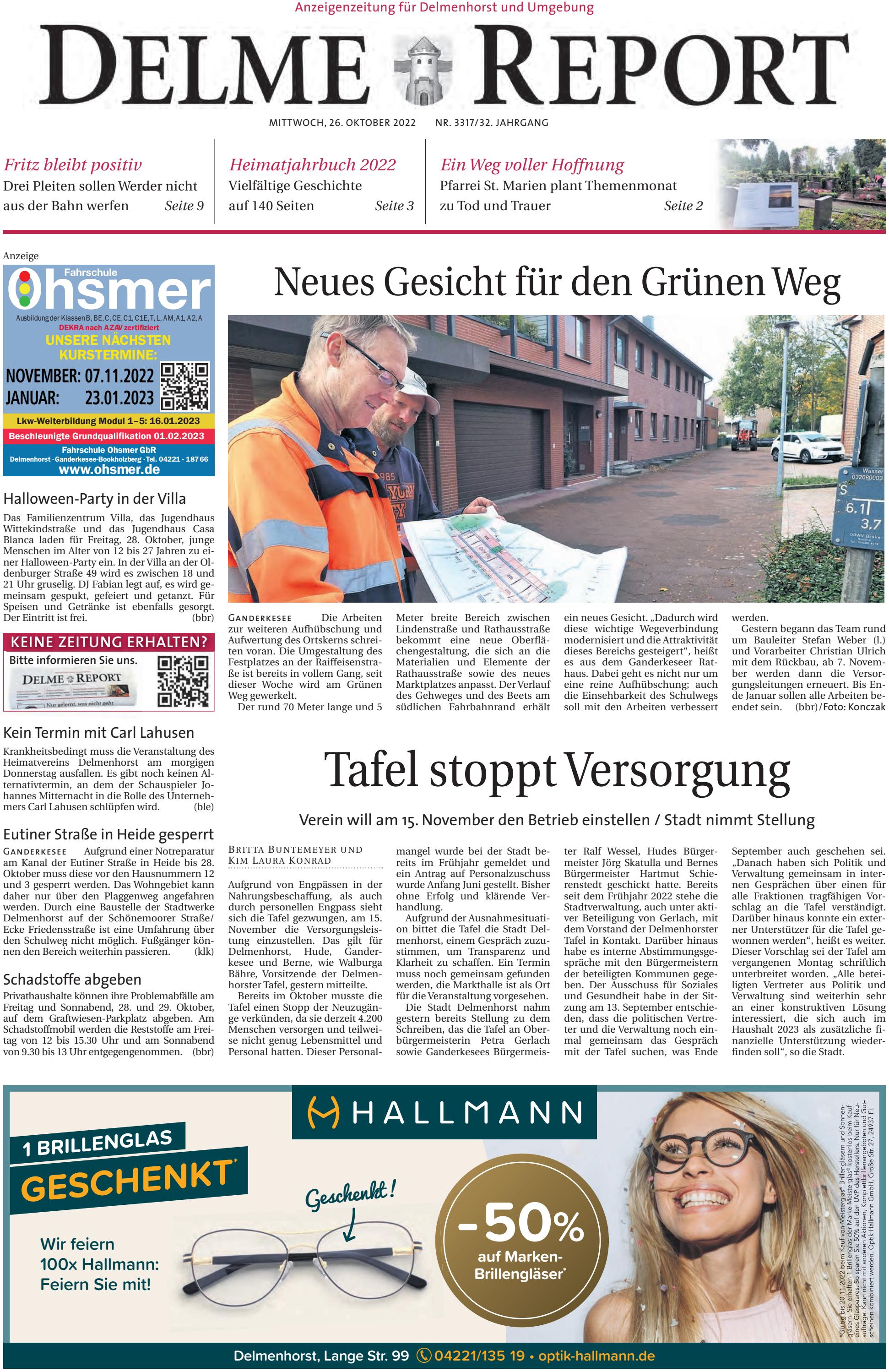 Delme Report vom 26.10.2022 by KPS Verlagsgesellschaft mbH - Issuu