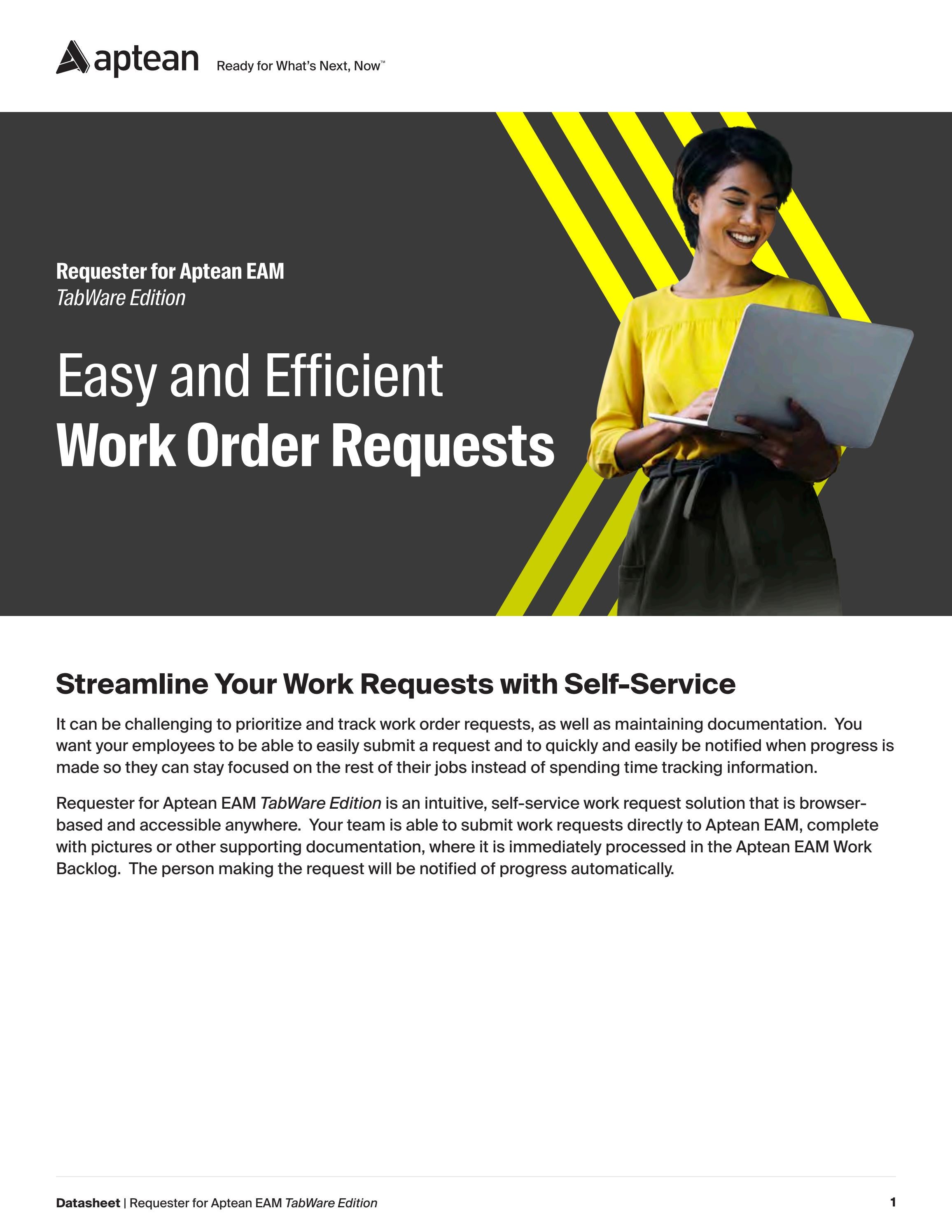 Aptean EAM, TabWare Edition - Requester by Aptean - Issuu